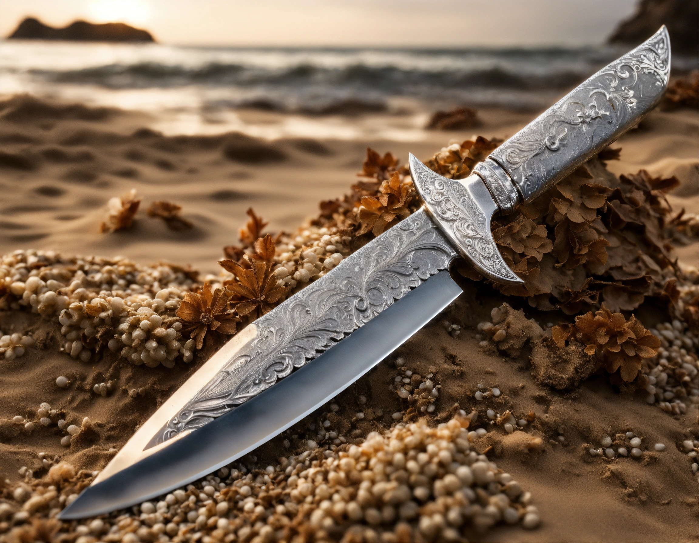 Lexica - 8k, picture of a very long narrow and delicate wavy hunting ...