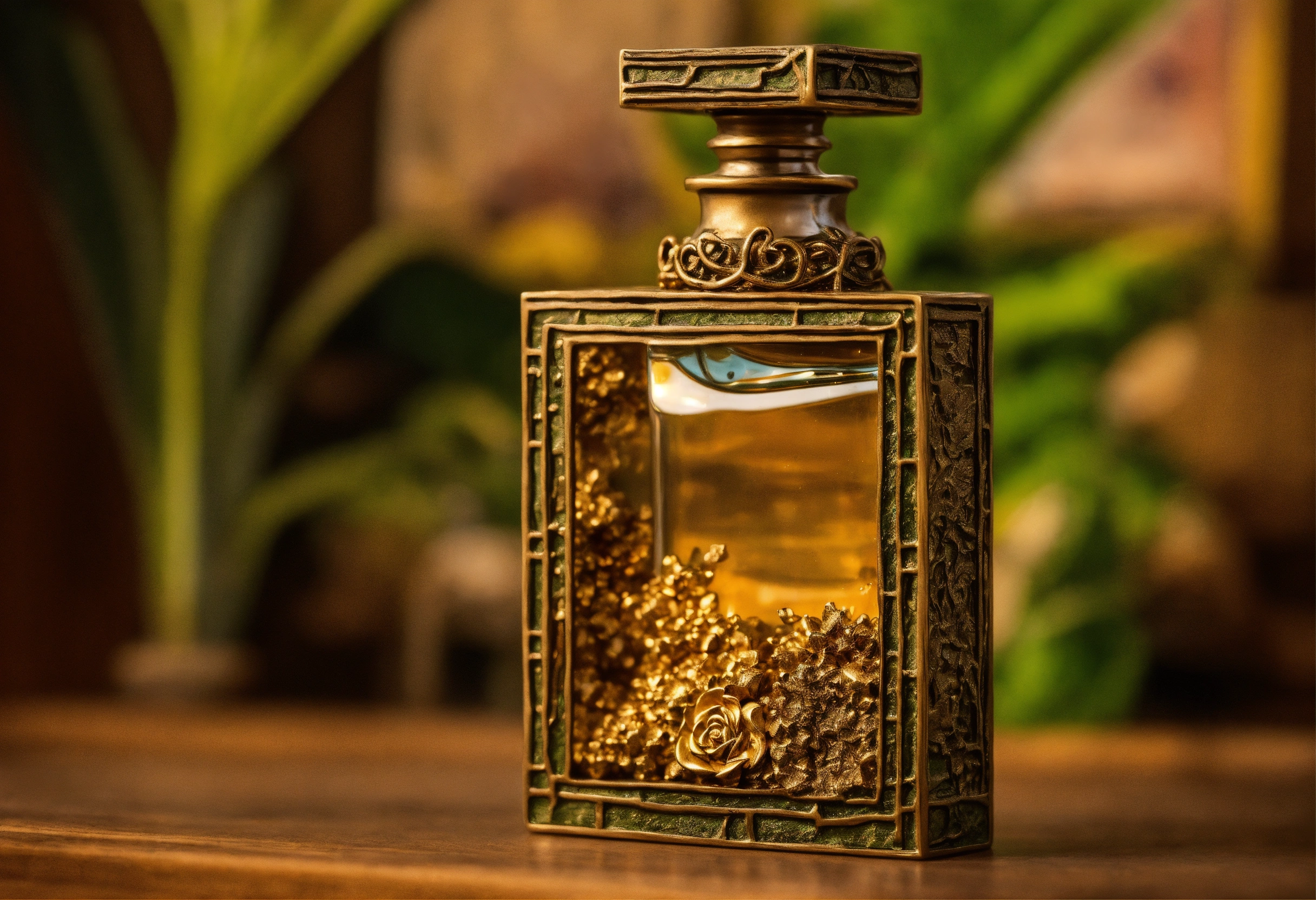 Lexica - Hand-made bronze sculpture. perfume bottle. immersive ...