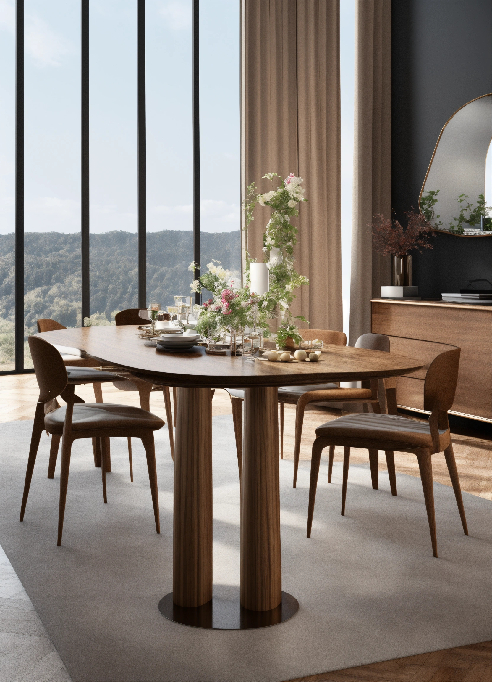 Lexica - Baccarrat table interior design 3D