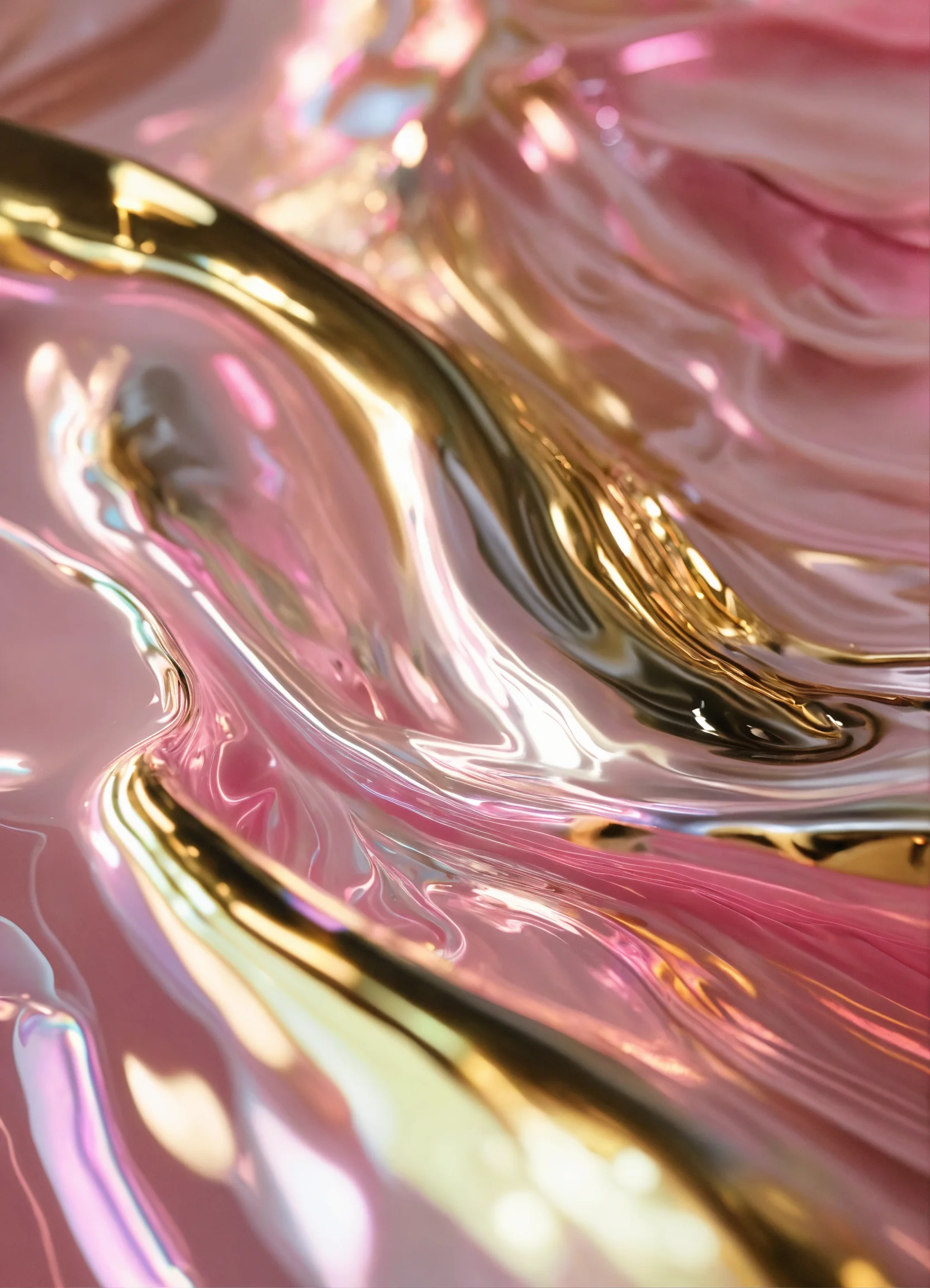 Lexica - Light pink with bright gold reflections,acid deaign,hologram ...
