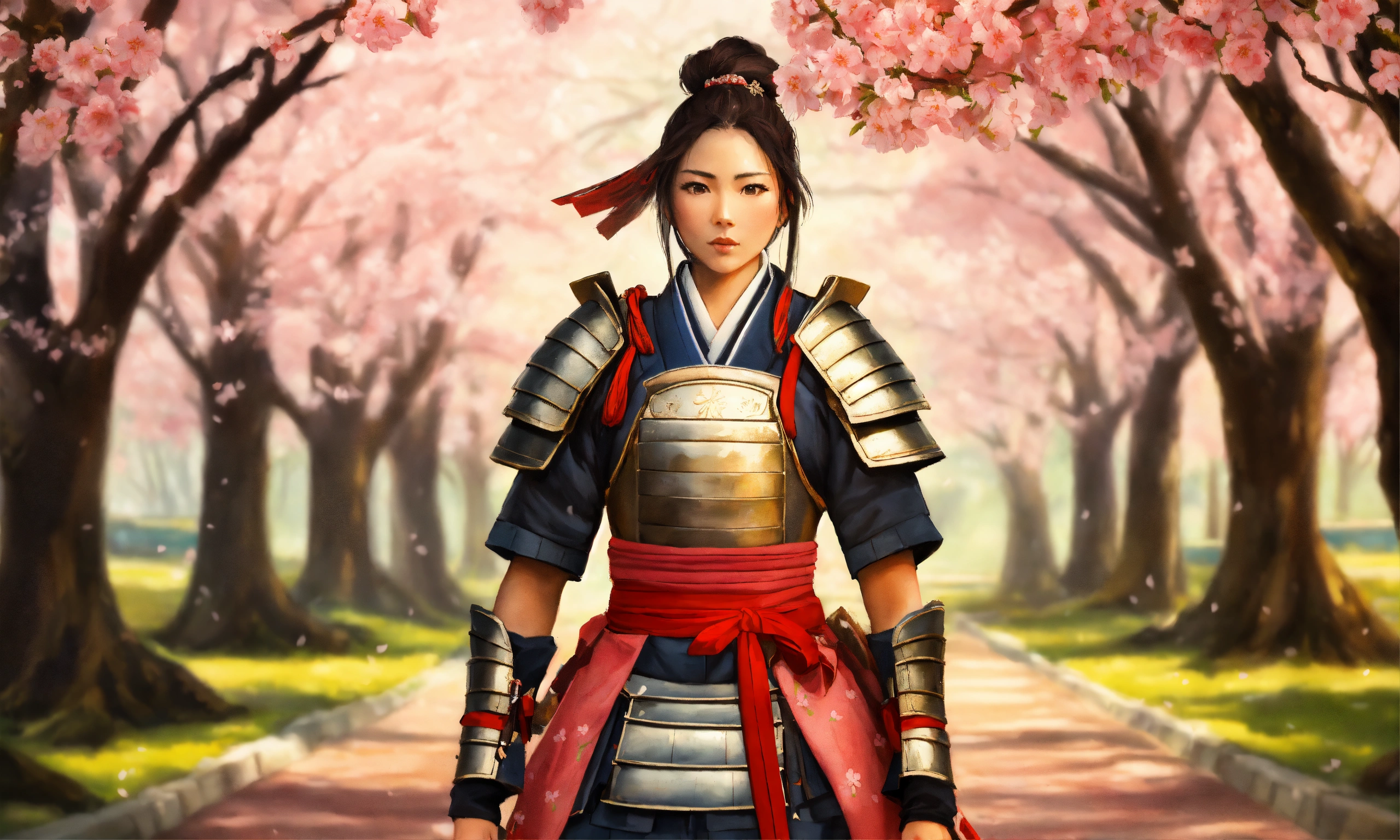 Lexica - IMAGE OF A FULL-LENGTH FEMALE SAMURAI WARRIOR, IN THE ARMOUR ...