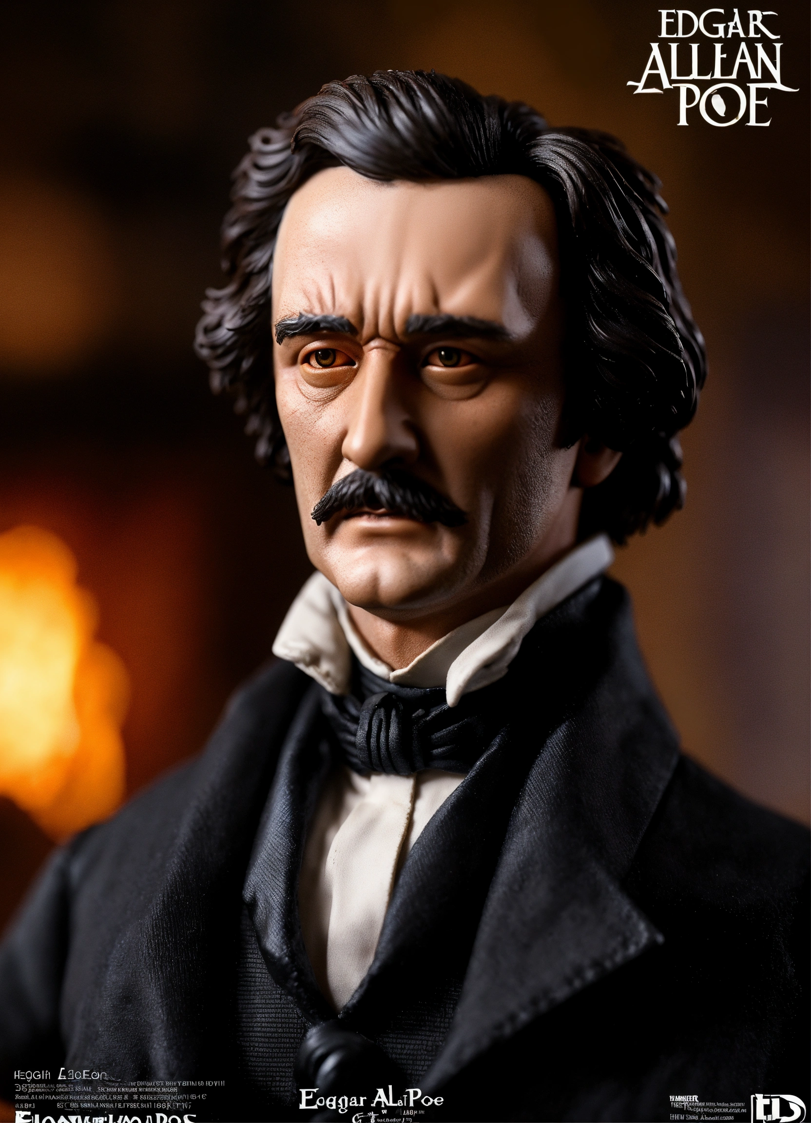 Lexica - Hot toys figurine of Edgar Allan Poe, realistic, up close ...
