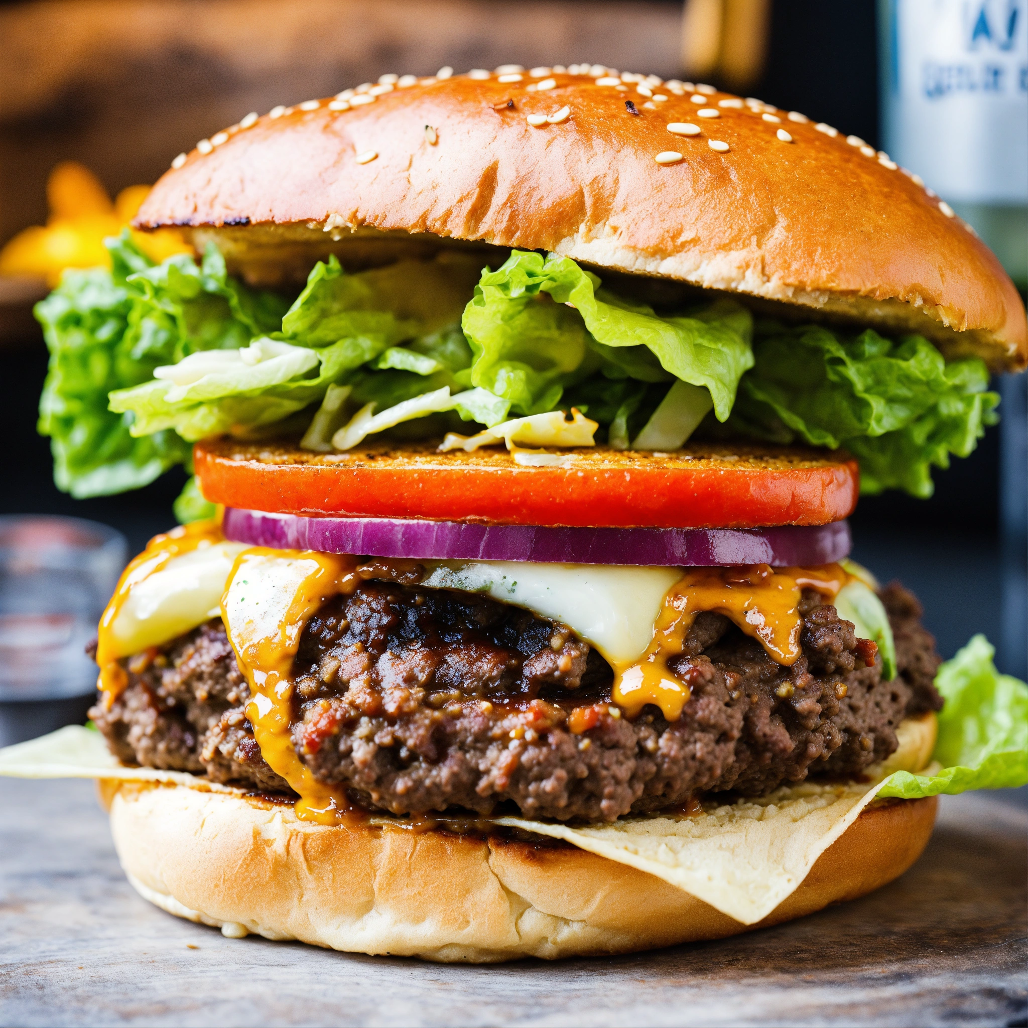 Lexica - Cow leg skin burger