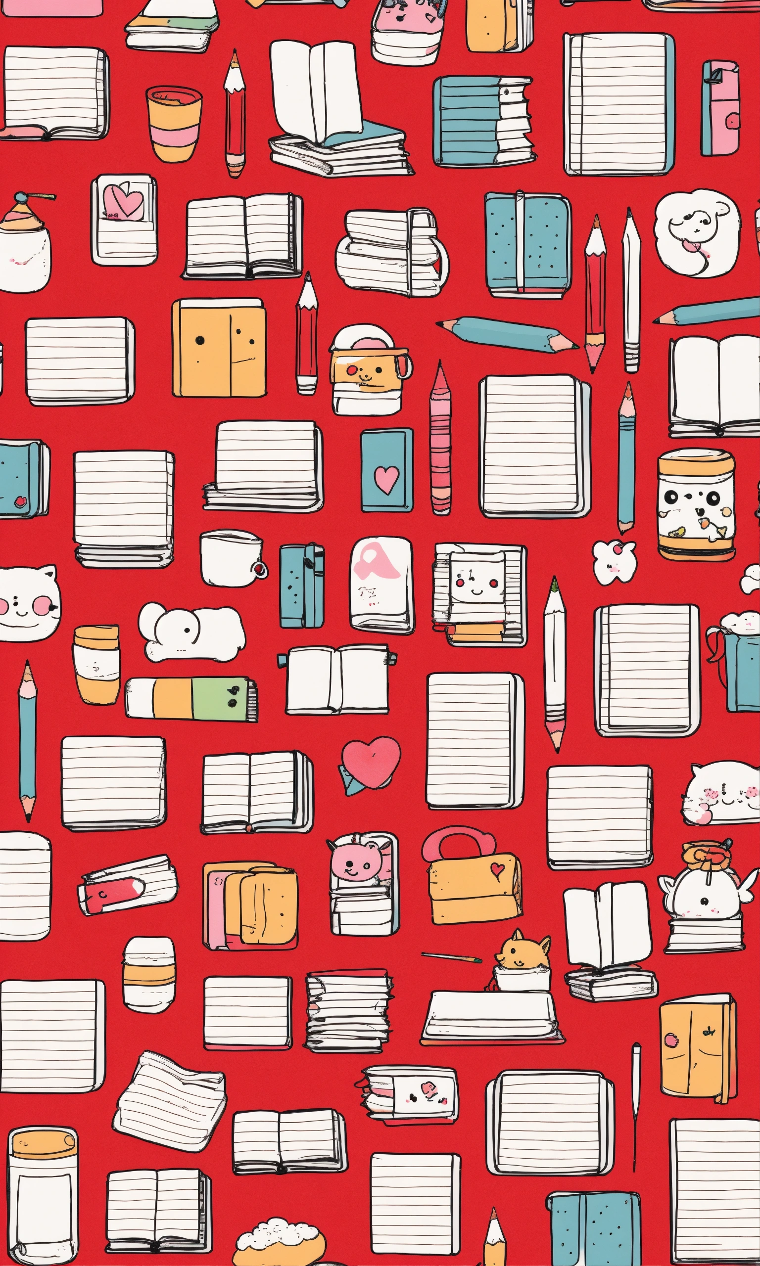 Lexica - Icons of kawaii books, cute pencils, cute notebooks, cute ...