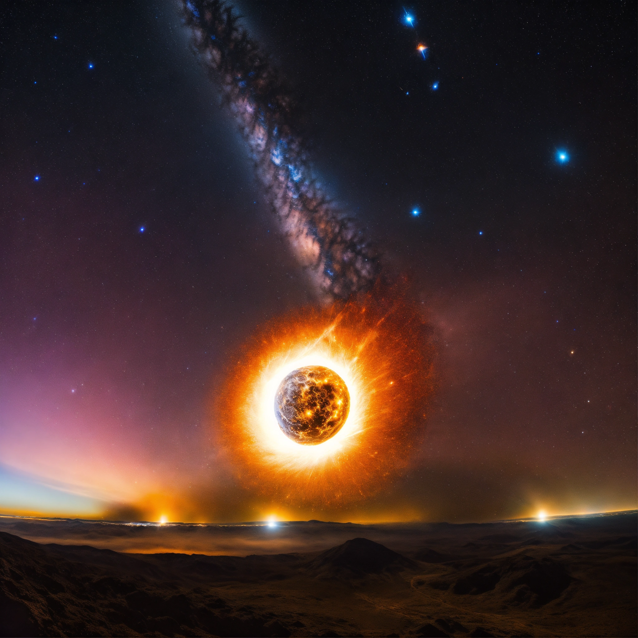 Lexica - A photograph capturing the mesmerizing beauty of a meteor ...