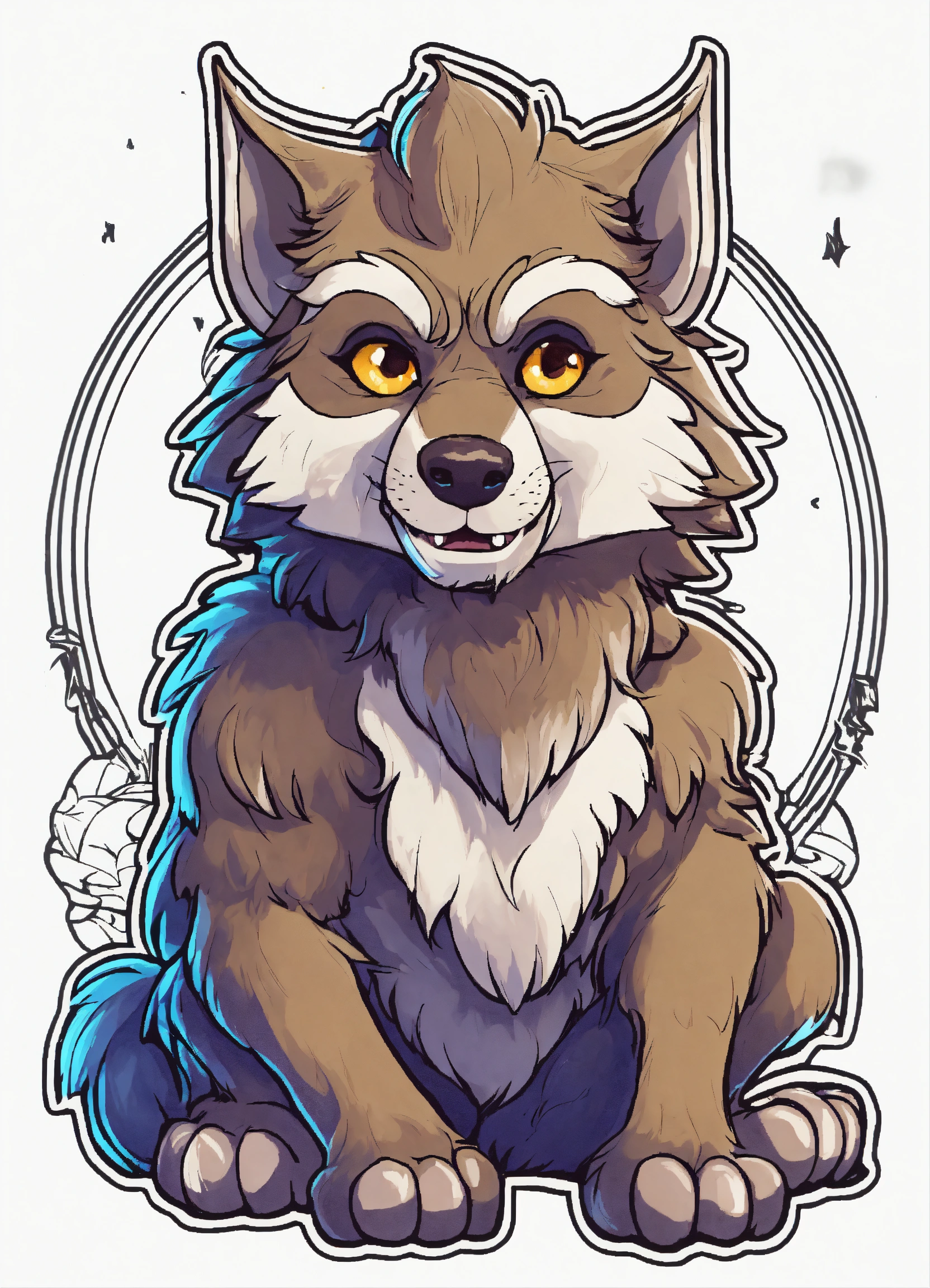 Lexica - Generate a cute little werewolf illustration, 4K resolution ...