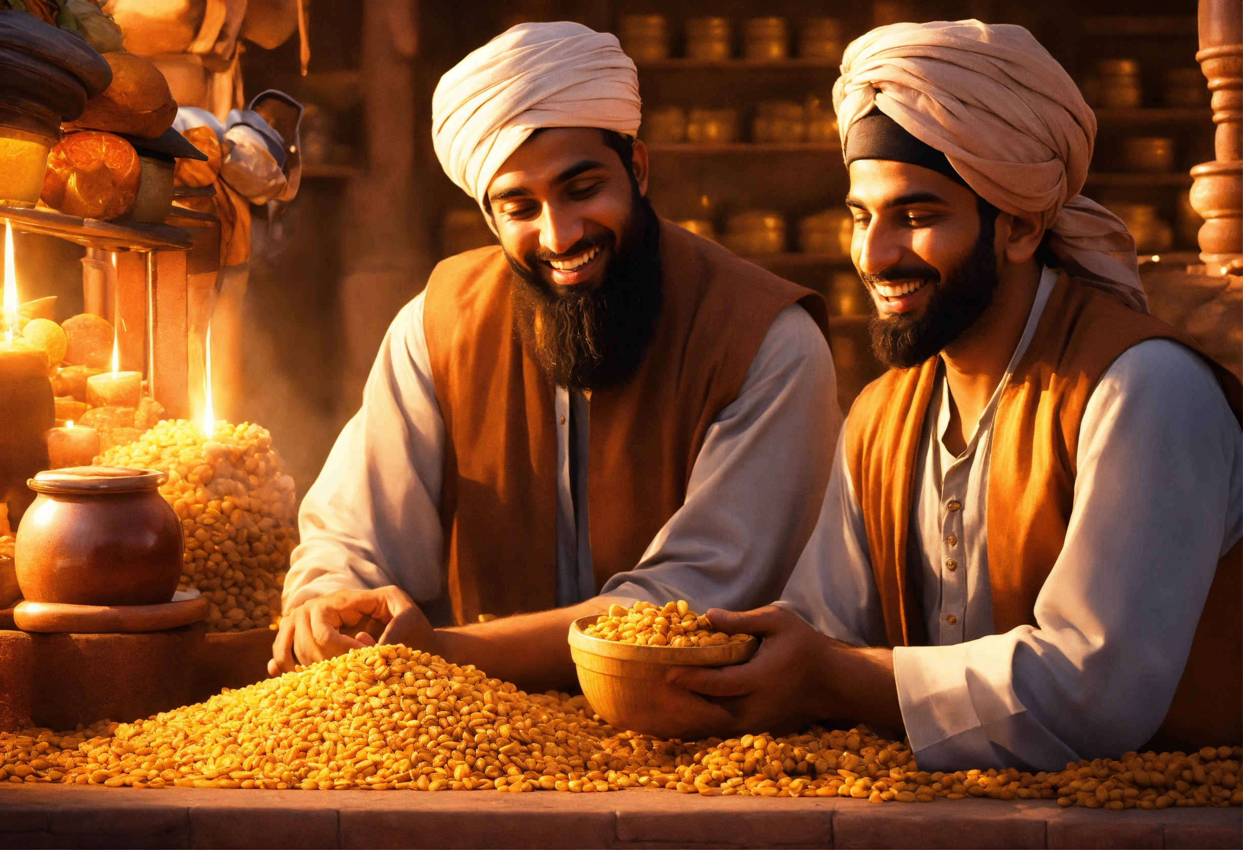 Lexica - Scene 5 Rewards of Goodness Create an image illustrating the ...