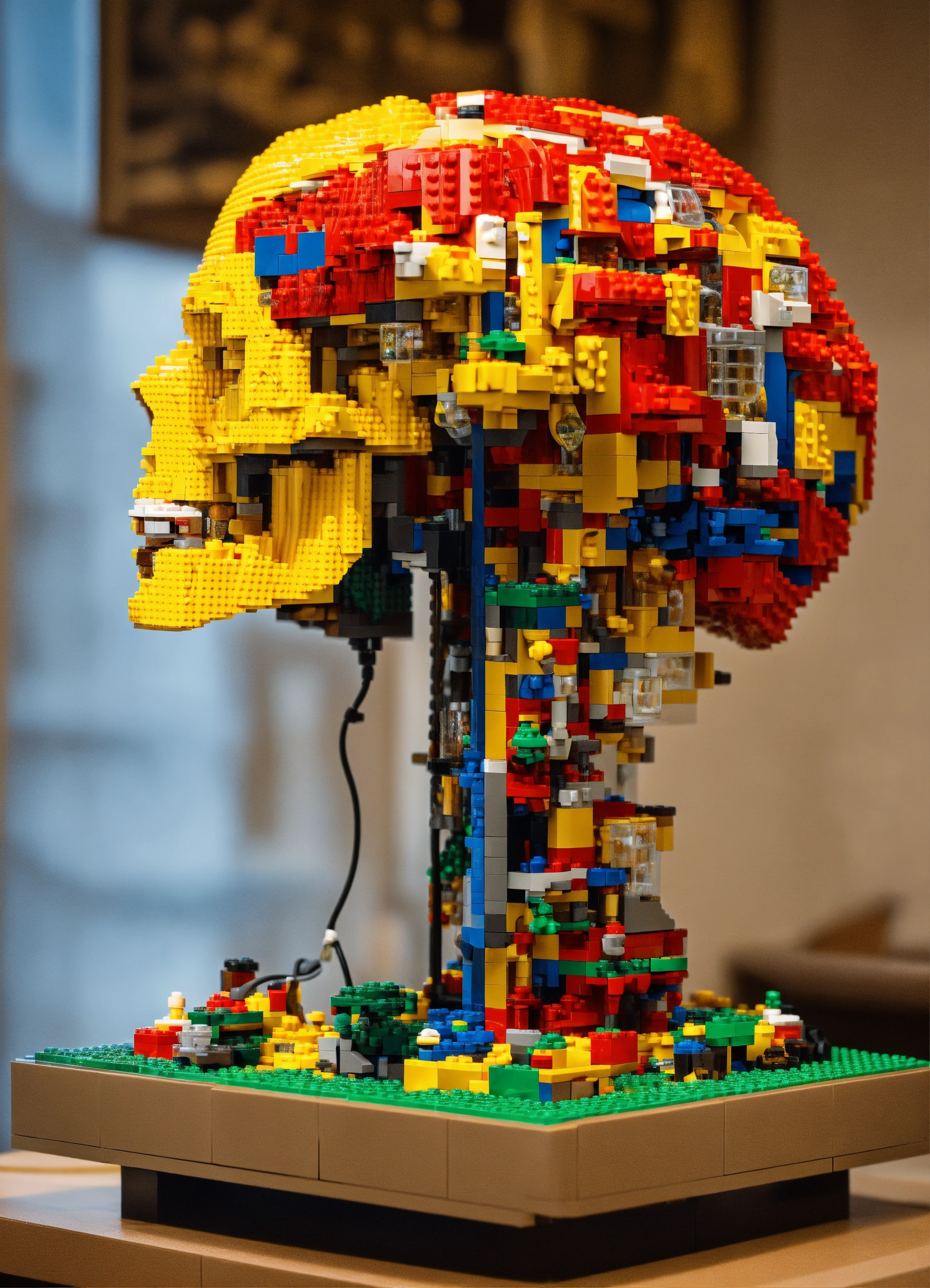 Lexica - Un cerebro humano construido con bloques de lego