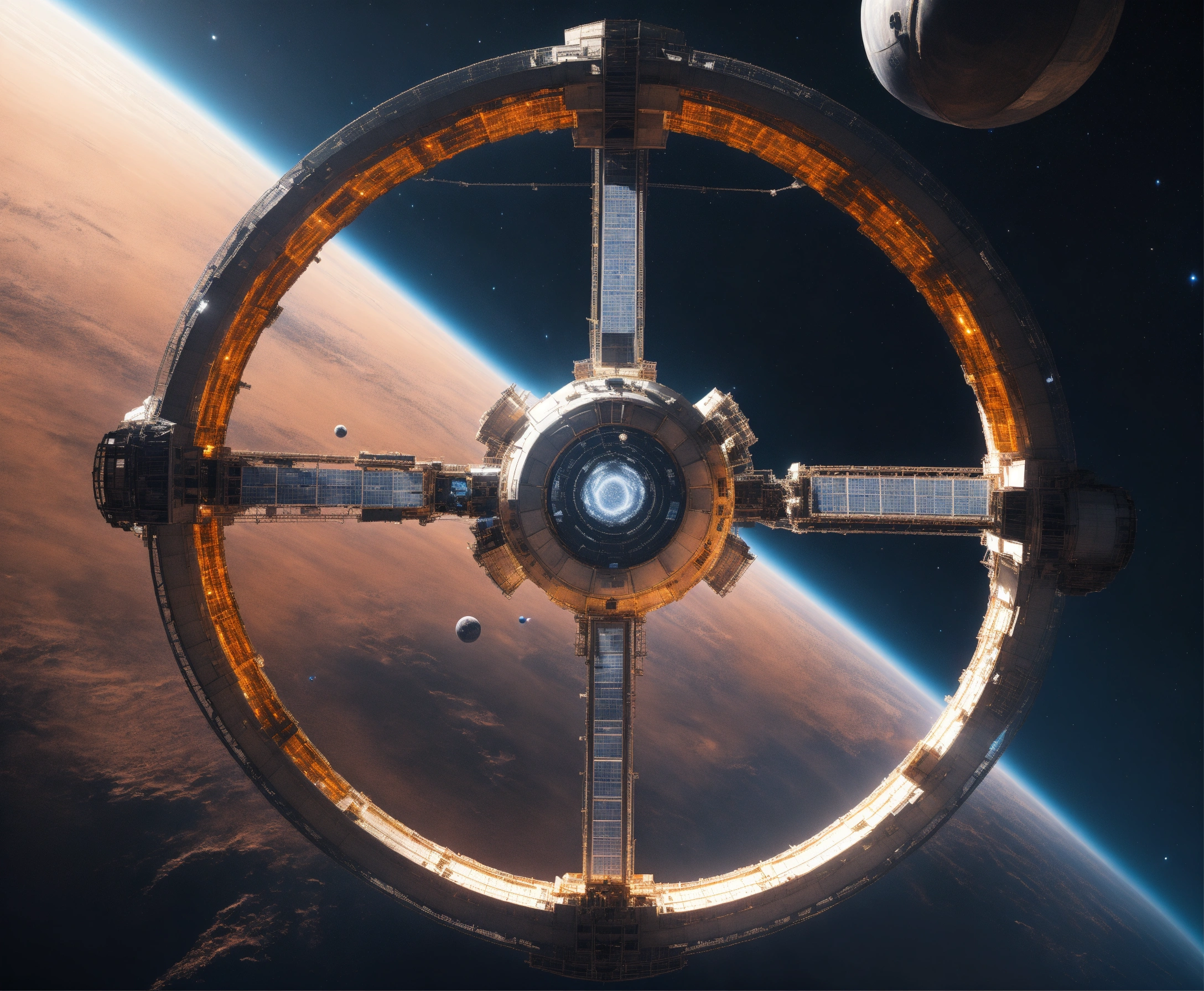 Lexica - A highly realistic photo from a distance view of a futuristic ...