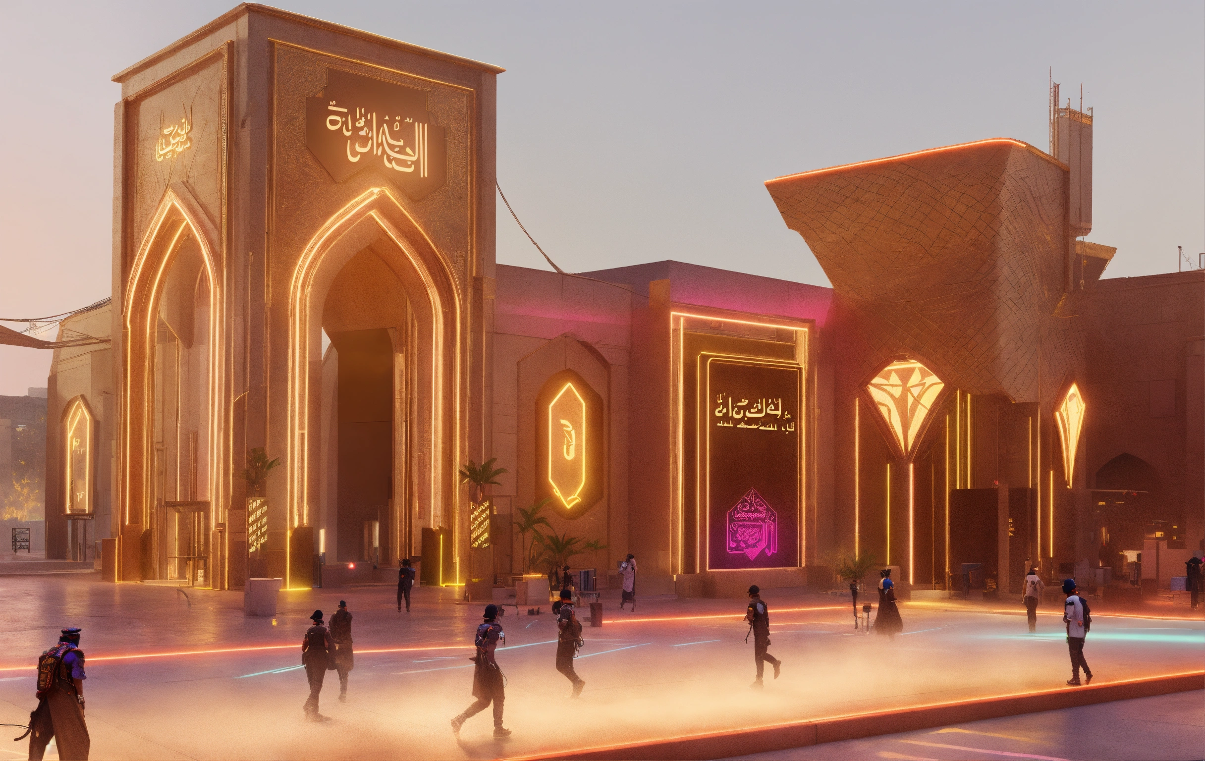 Lexica - Generate an image of the entrance of the esports venue ...