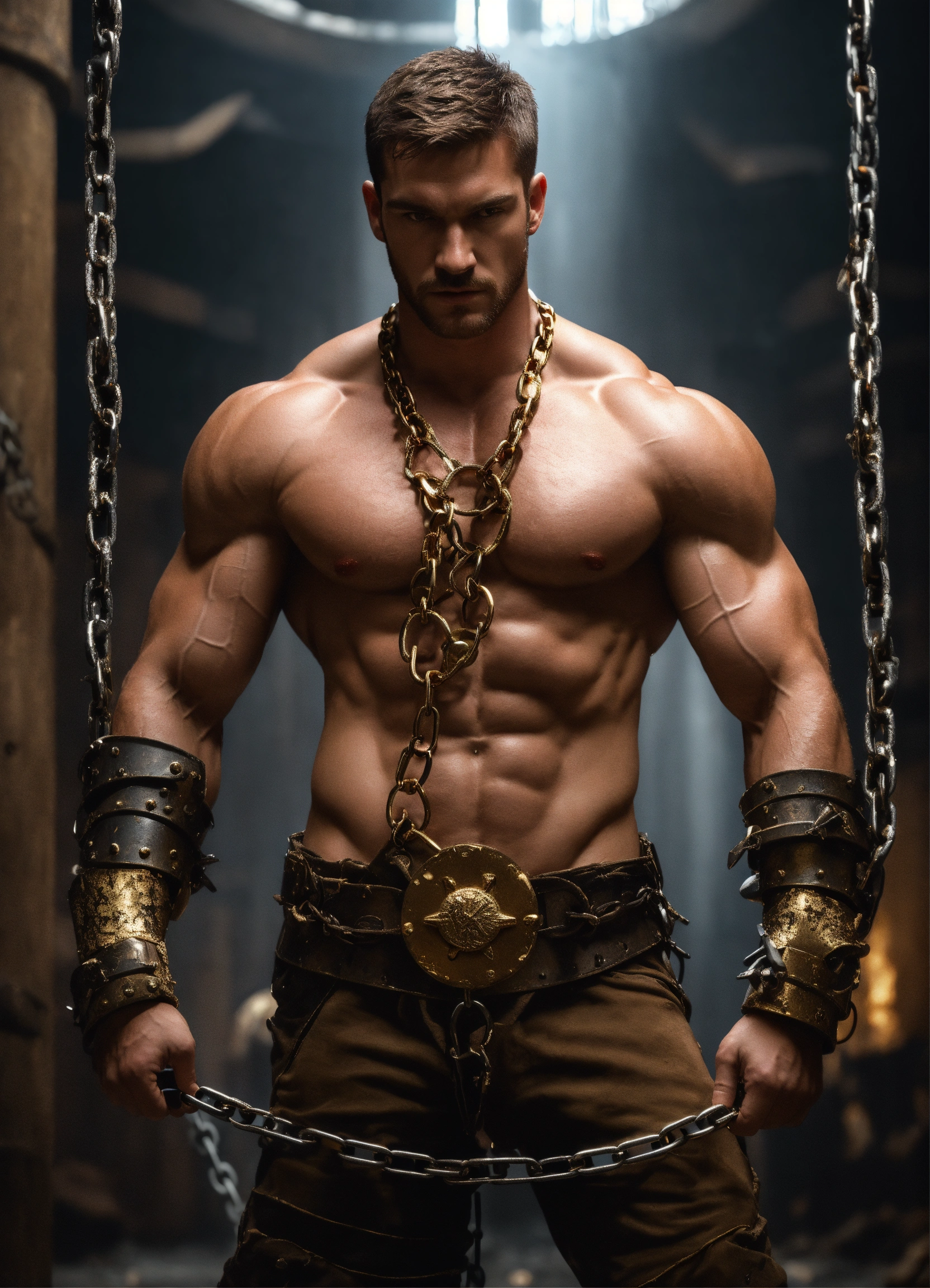 Lexica - Full body strong huge muscular handsome young white god ...