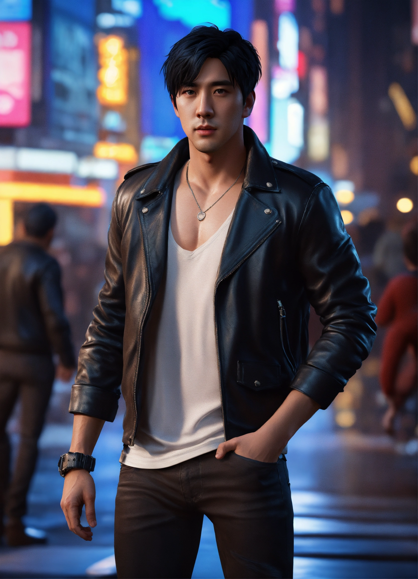 Lexica - Full body of a Handsome, athletic seokjin male god with short ...