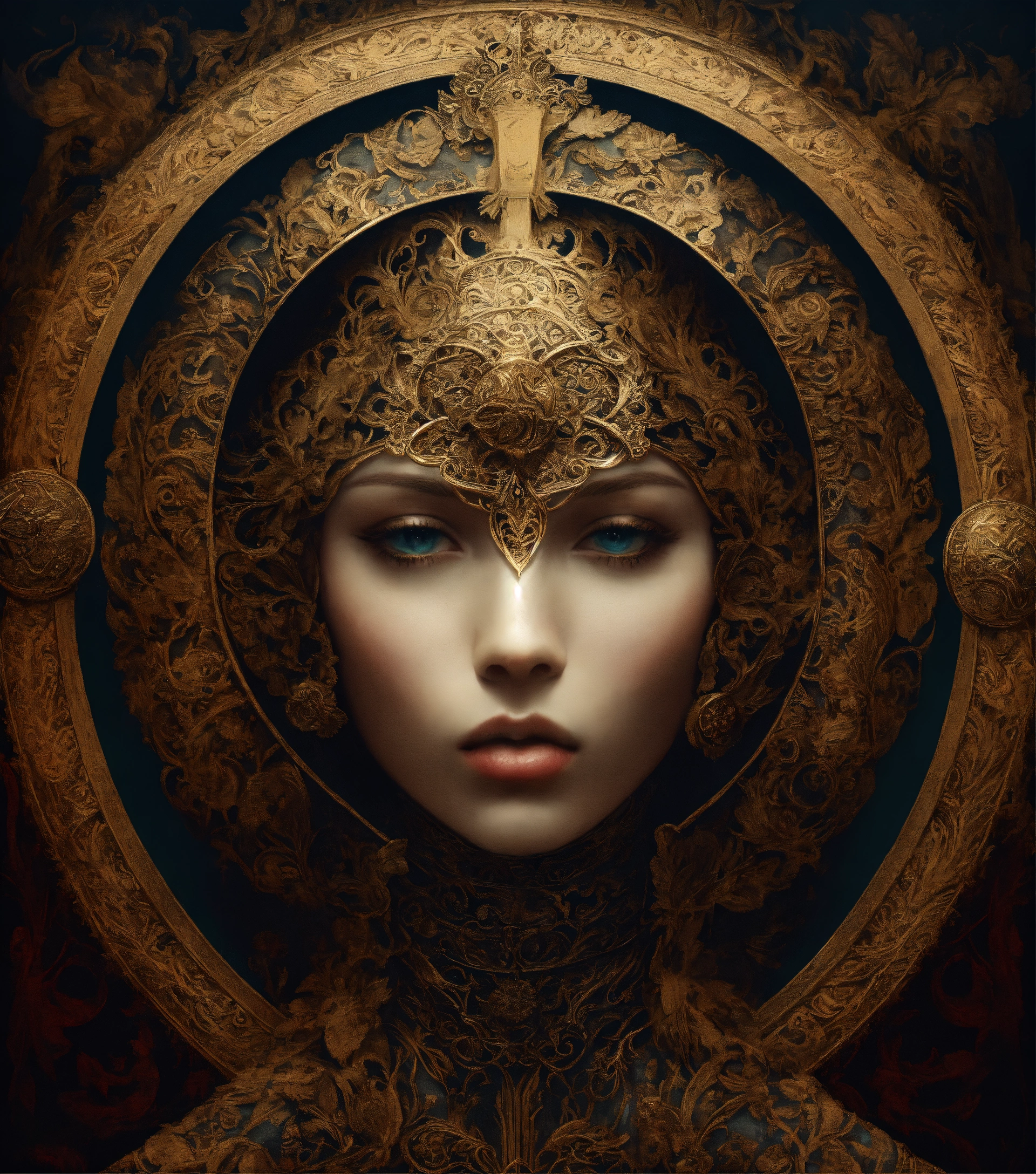 Lexica - Shades of god, intricate art, dark fantasy style