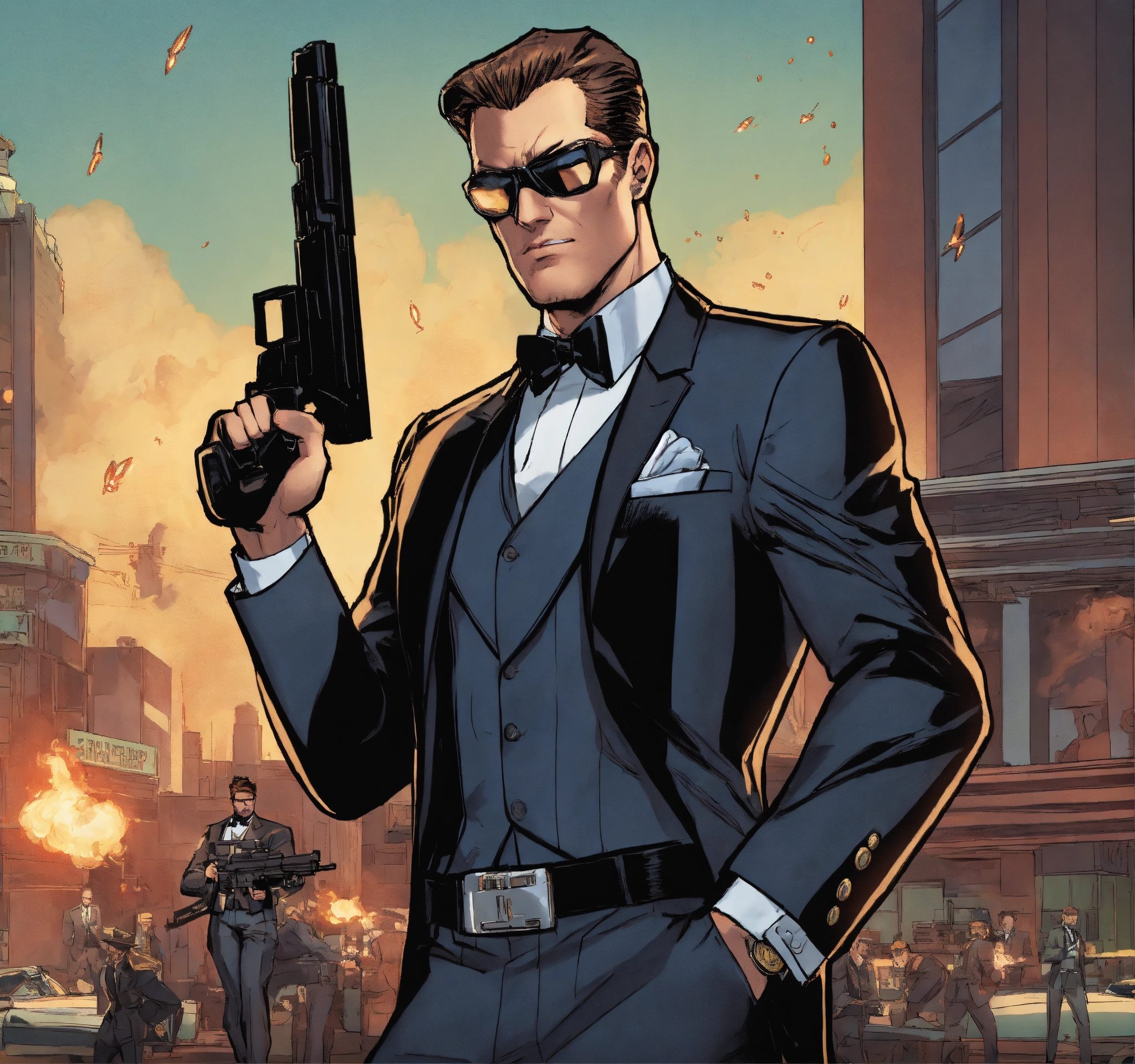 Lexica - Marvel diamondback willis stryker holding two pistols forward ...