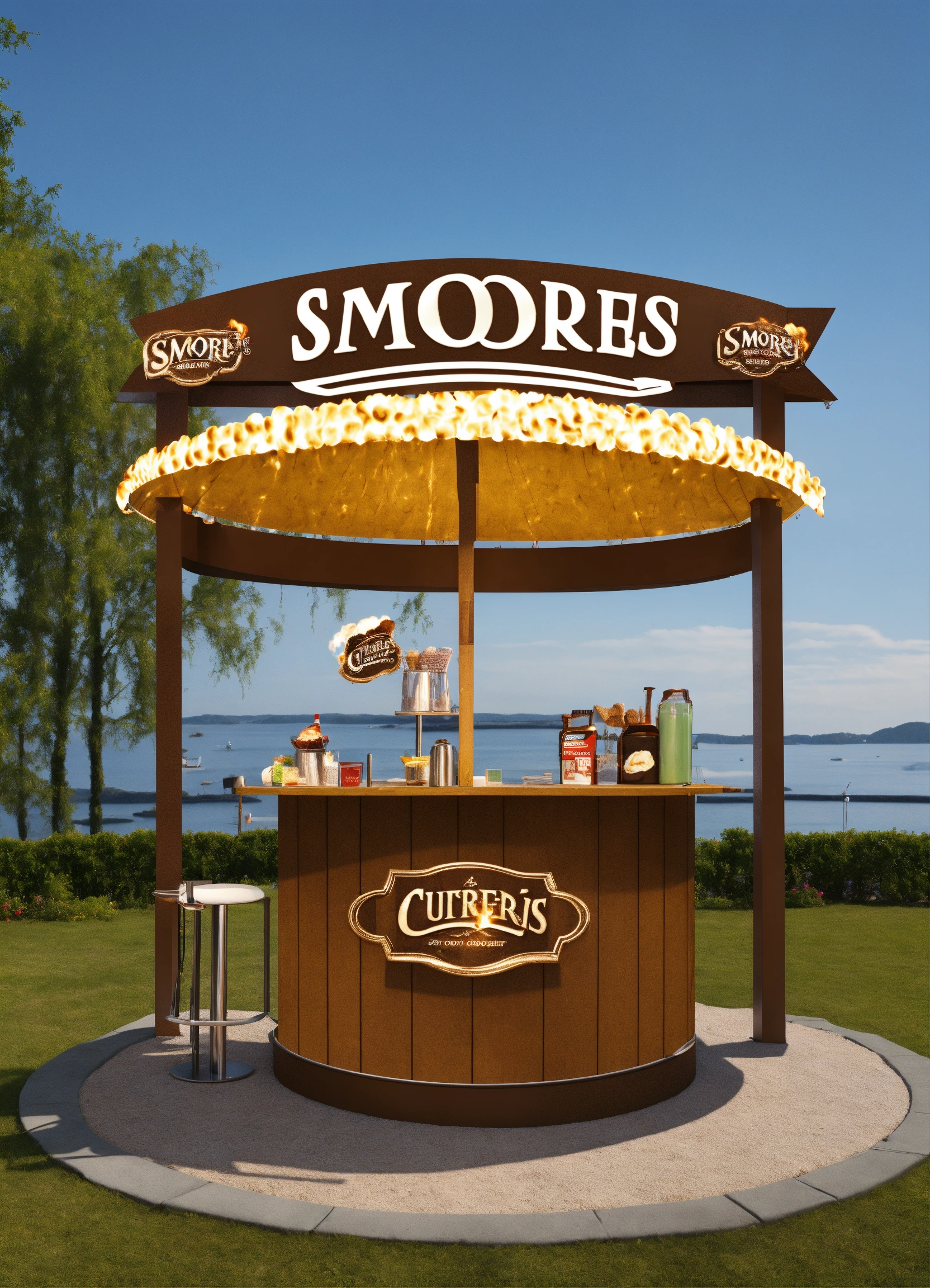Lexica - Smores booth outdoor 3d sign