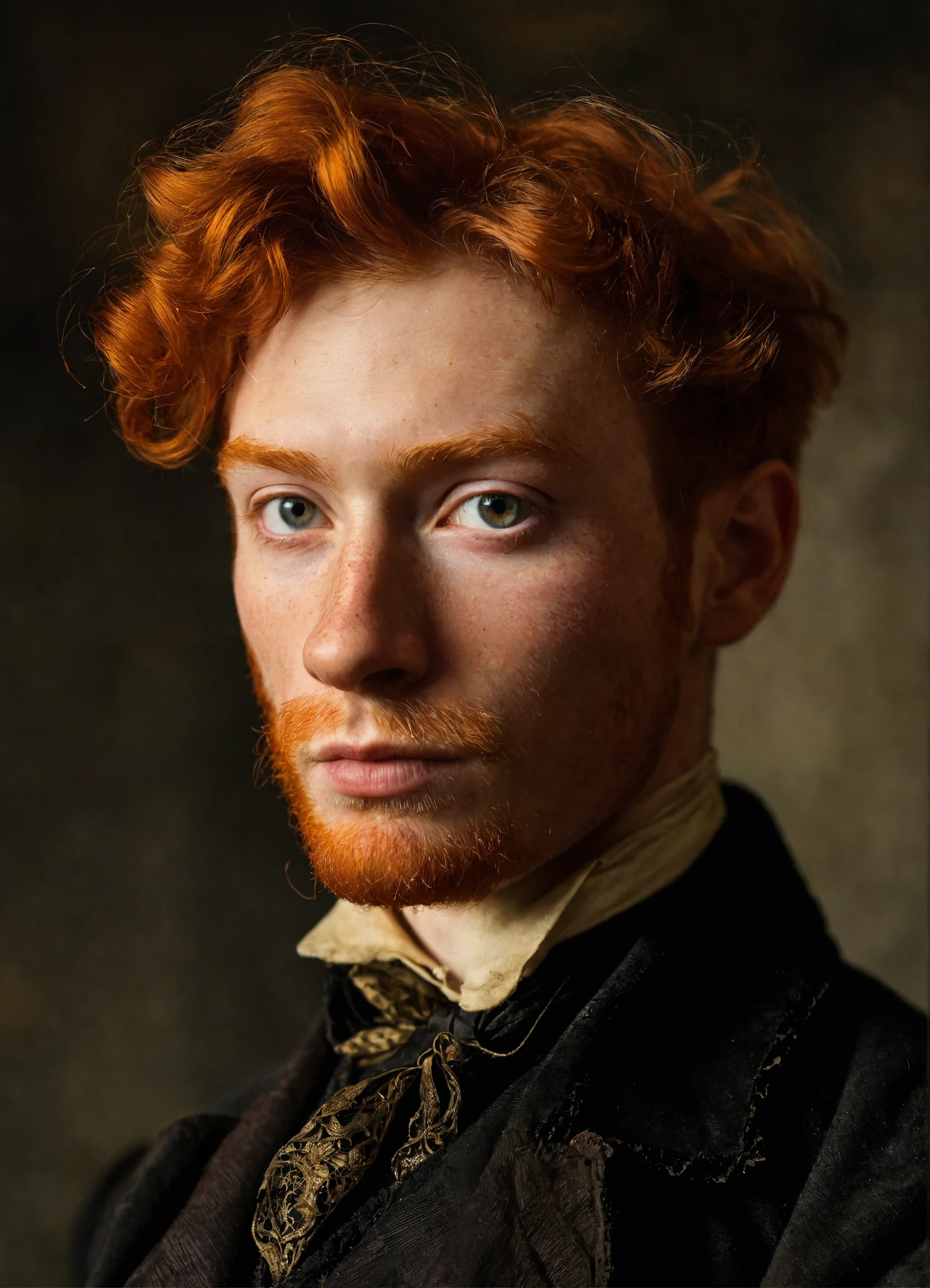 Lexica - А portrait of ginger man in Victorian style who look like ...