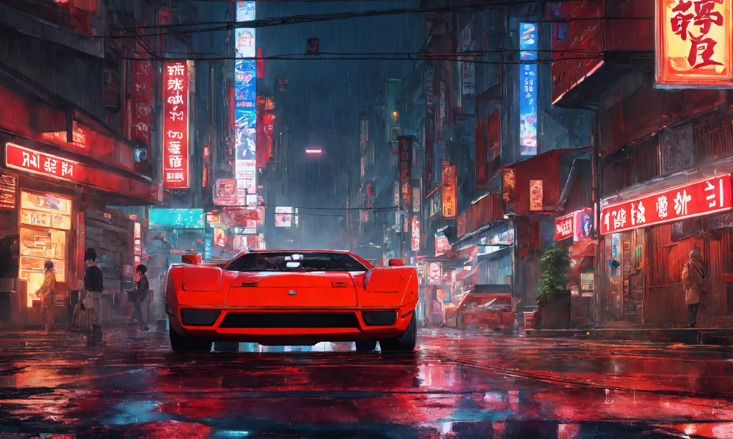 Lexica - Anime art of Akira, detailed scene, red, perfect face ...