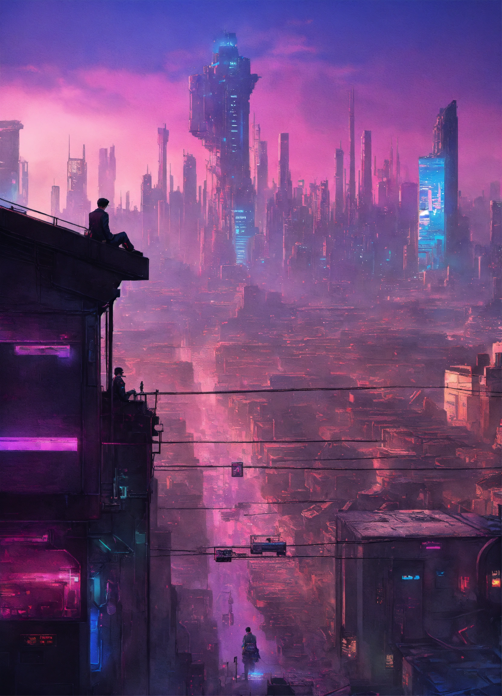 Lexica - A realistic and detailed picture of a dystopian cyberpunk ...