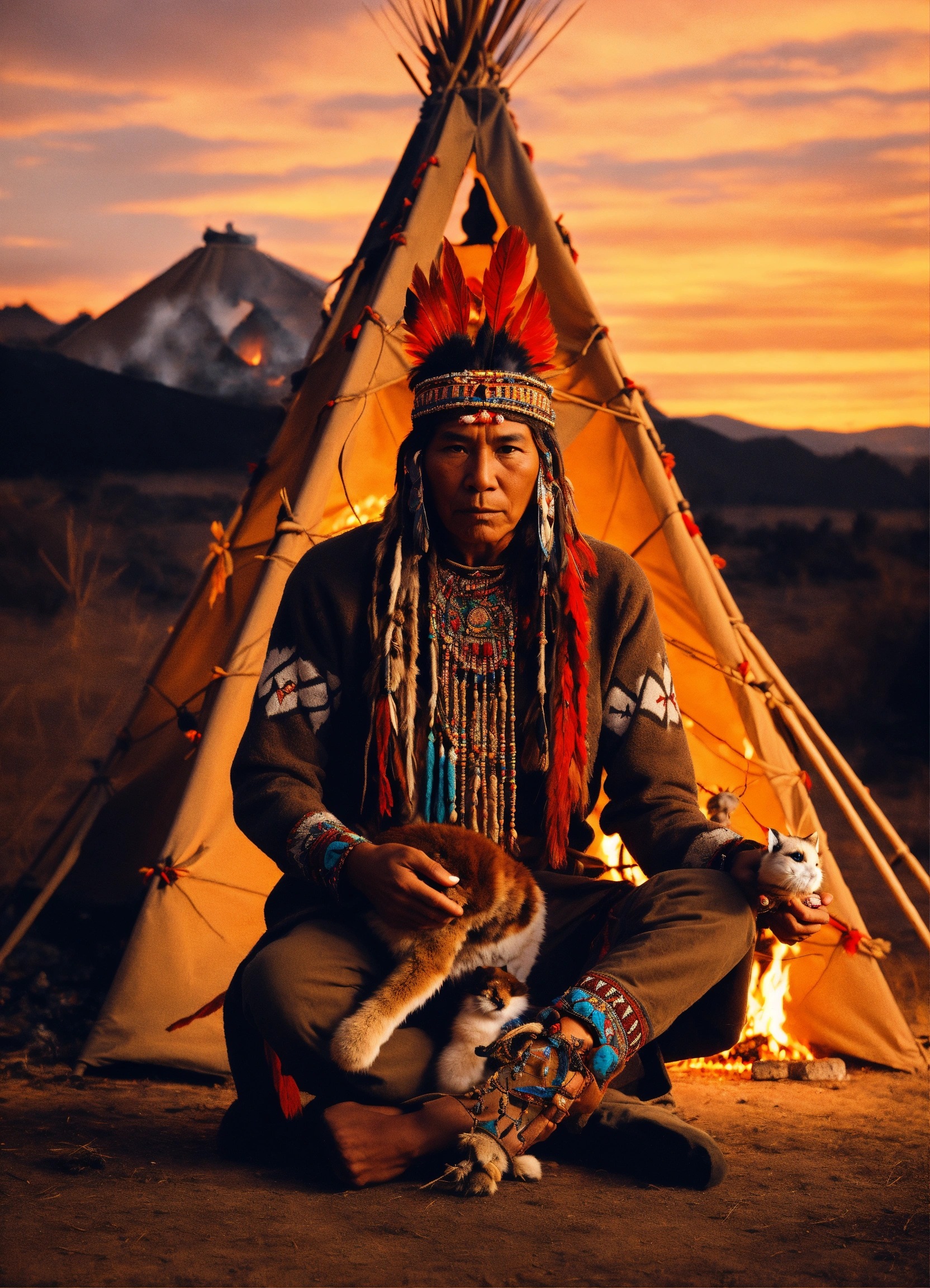 Lexica - Puma animal shaman, antropomorph, animal, surrealistic ...