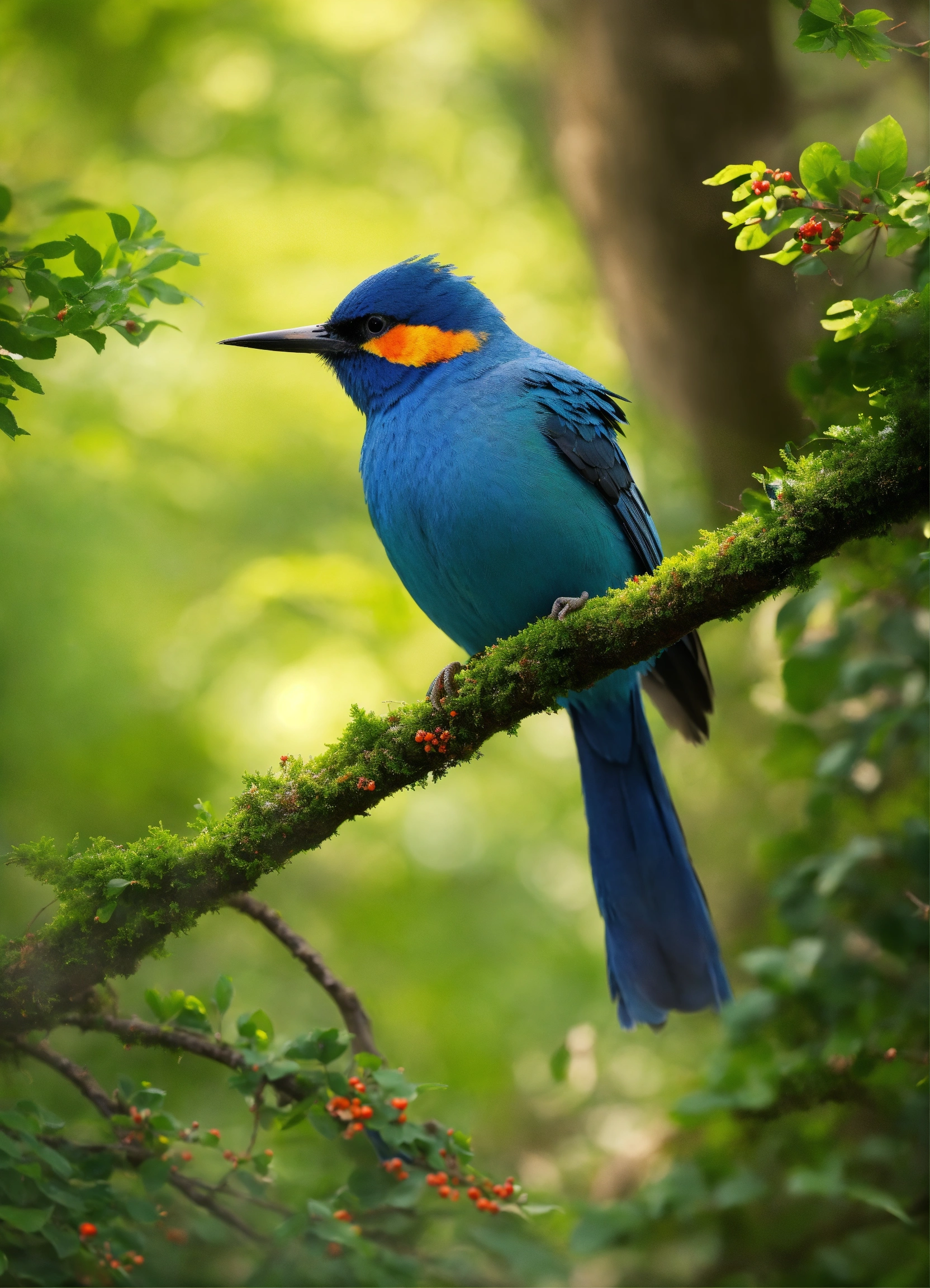 Lexica - Beautiful birds in forest