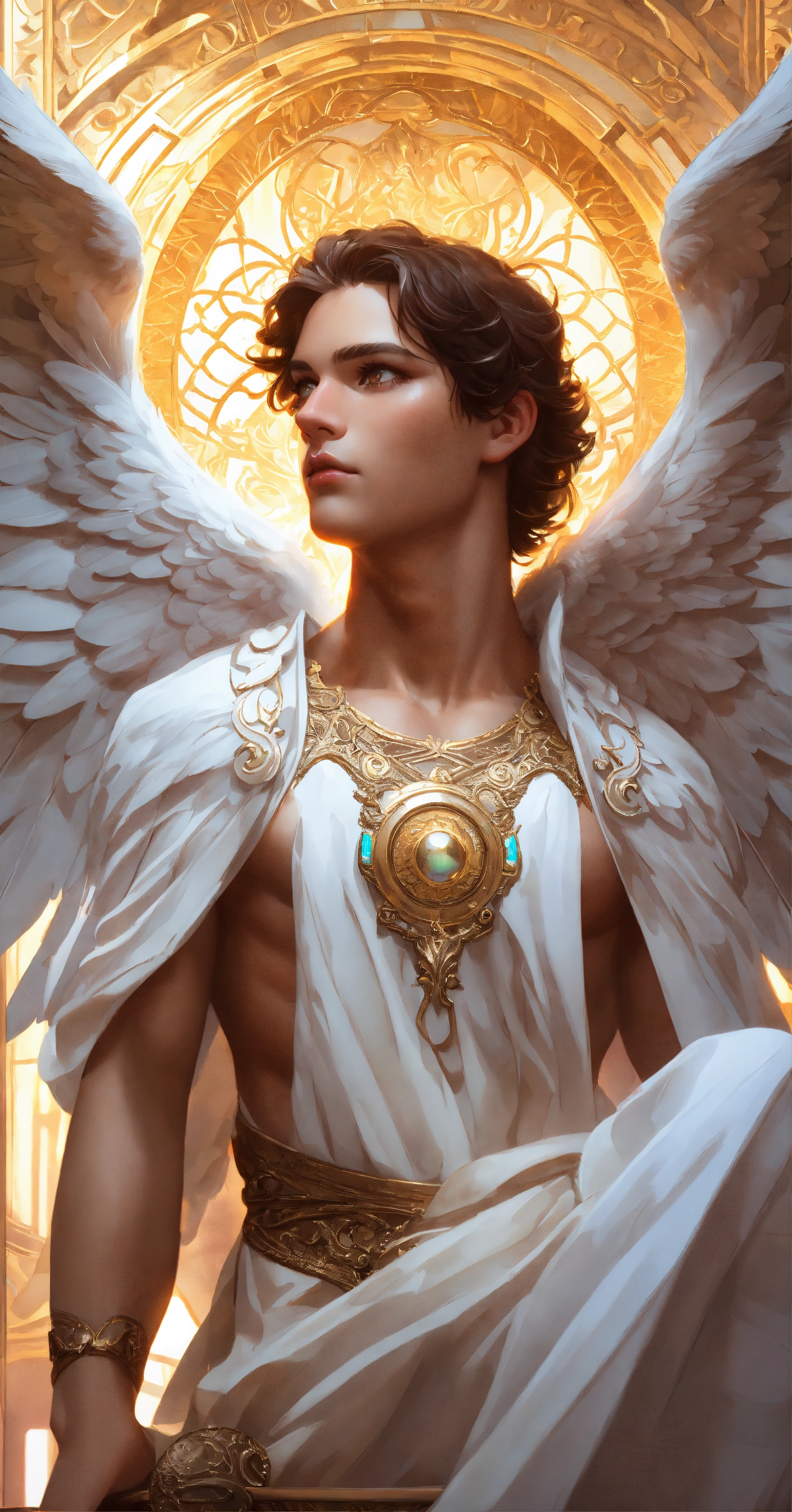 Lexica - Male angel, wings, intricate, headshot, highly detailed ...