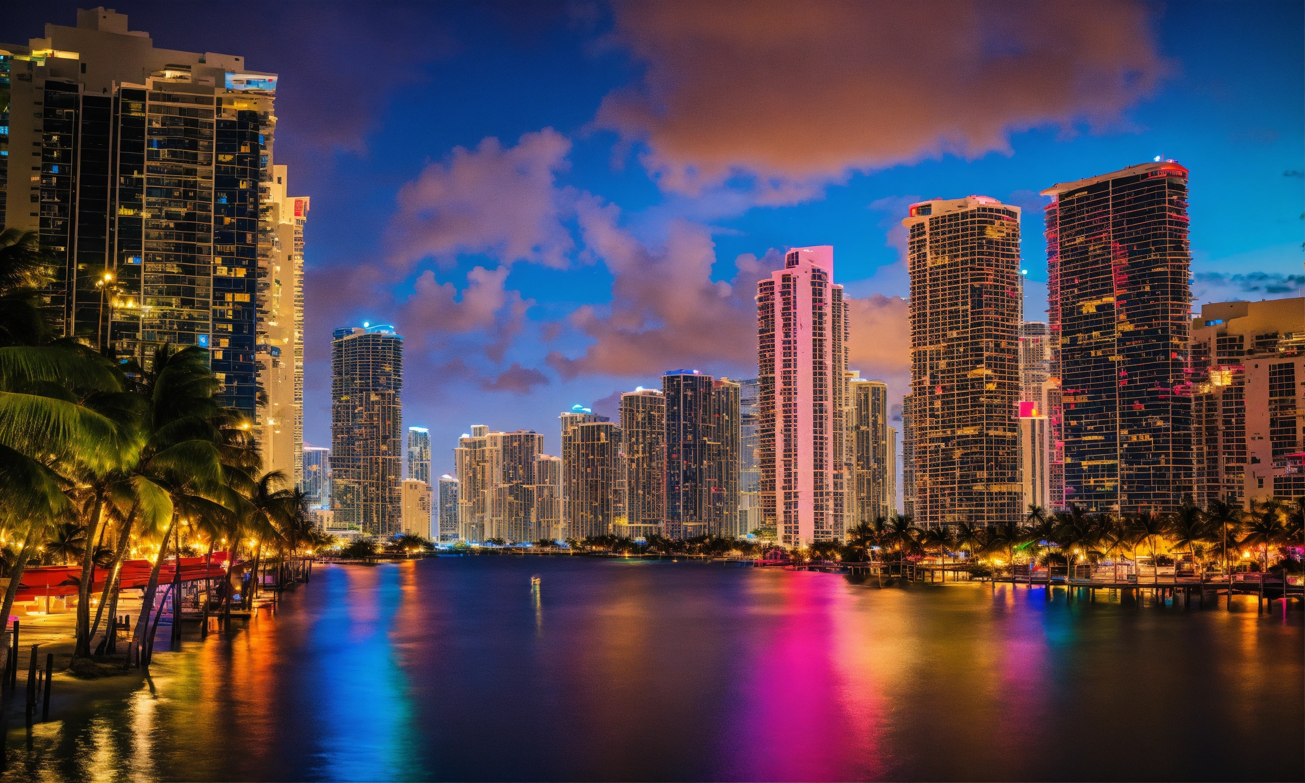 Lexica - Miami vice city skyline