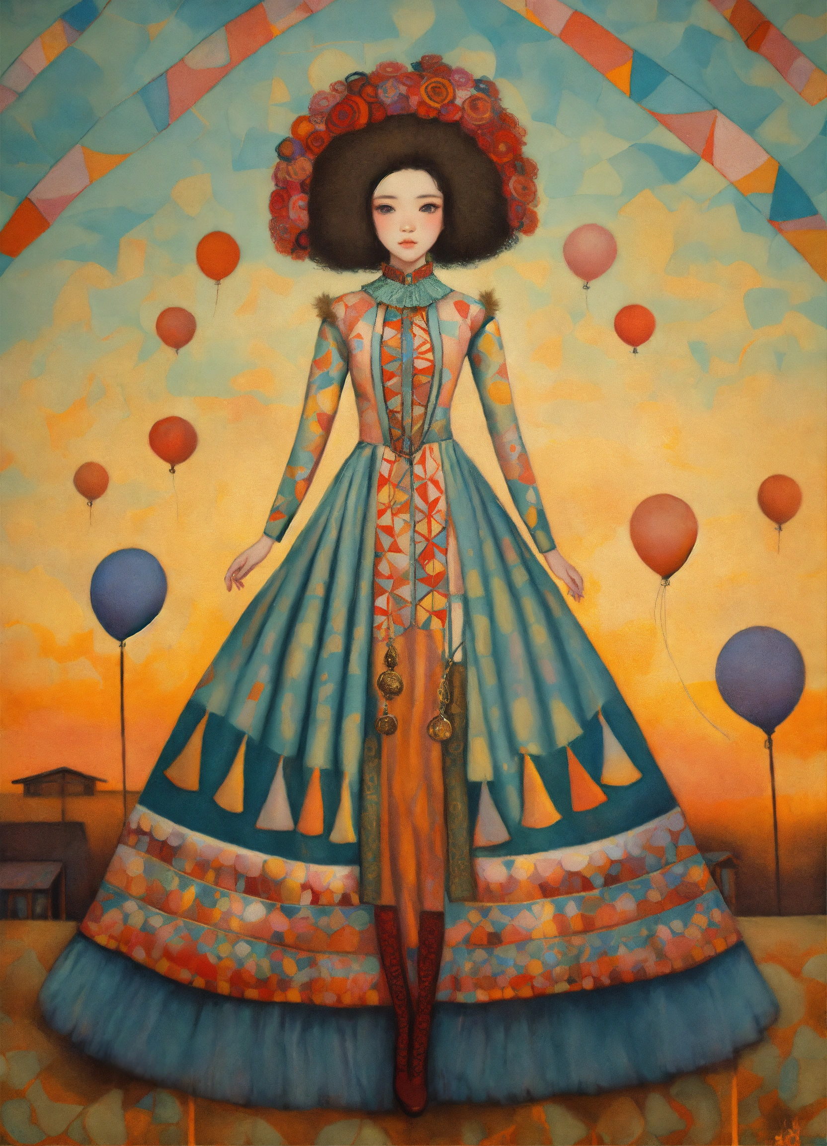 Lexica - Amazing Circus performer wearing circus performer dress in the ...