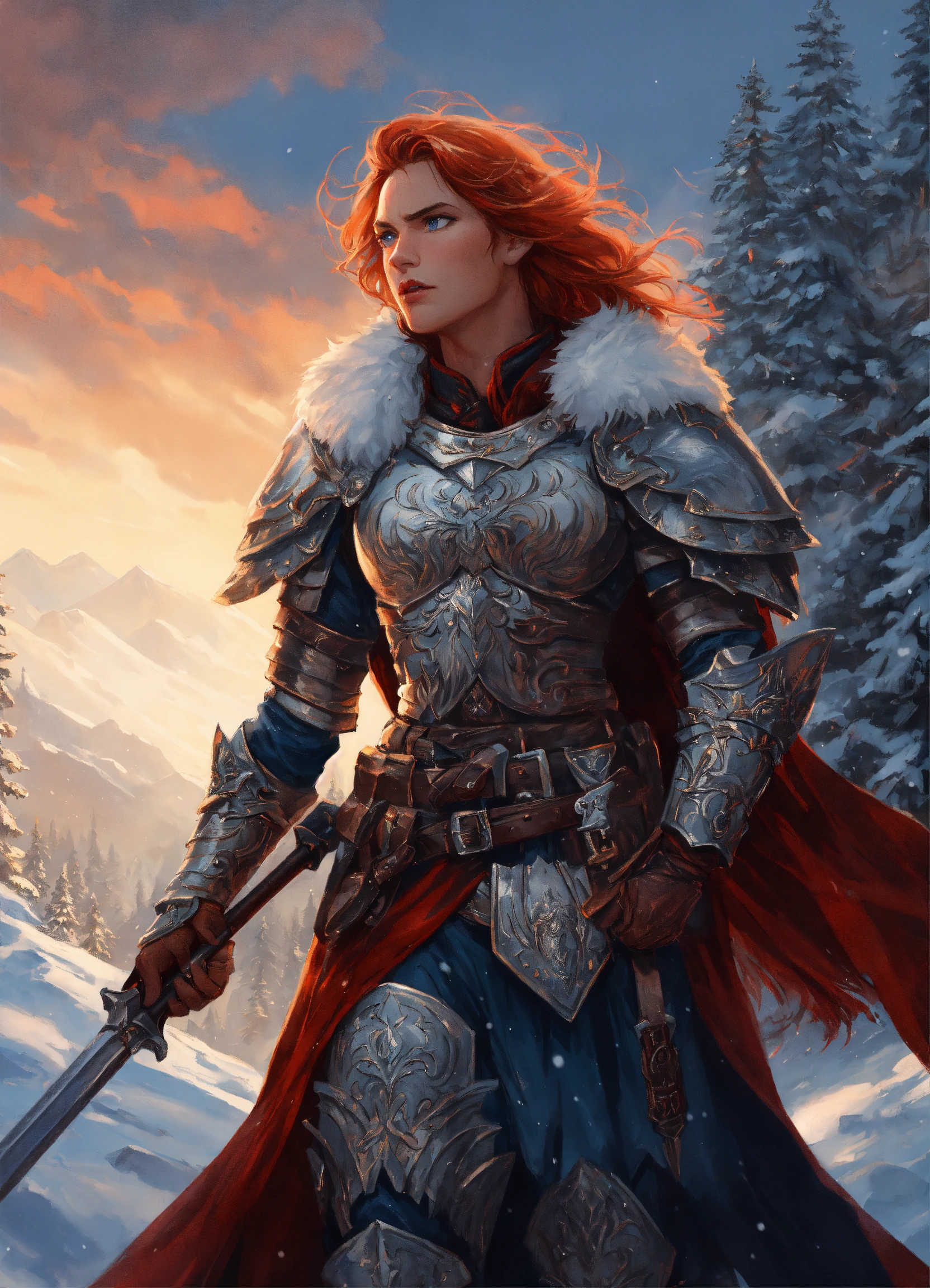 Lexica - A strong rugged woman in intricate armor, highly detailed ...