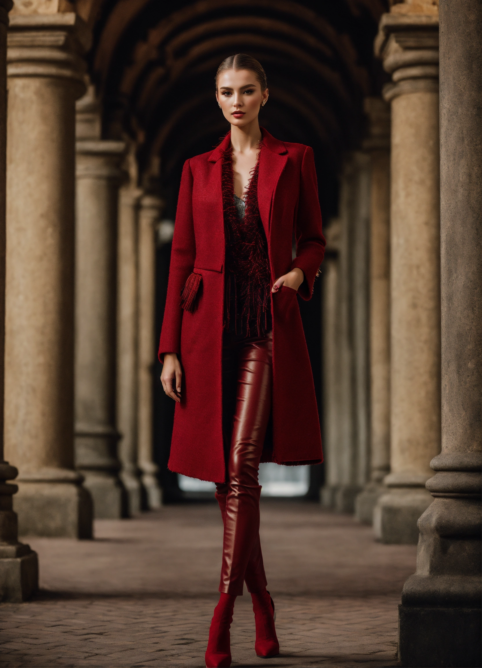 Lexica - Portrait of haute couture beautiful Russian fashion model ...