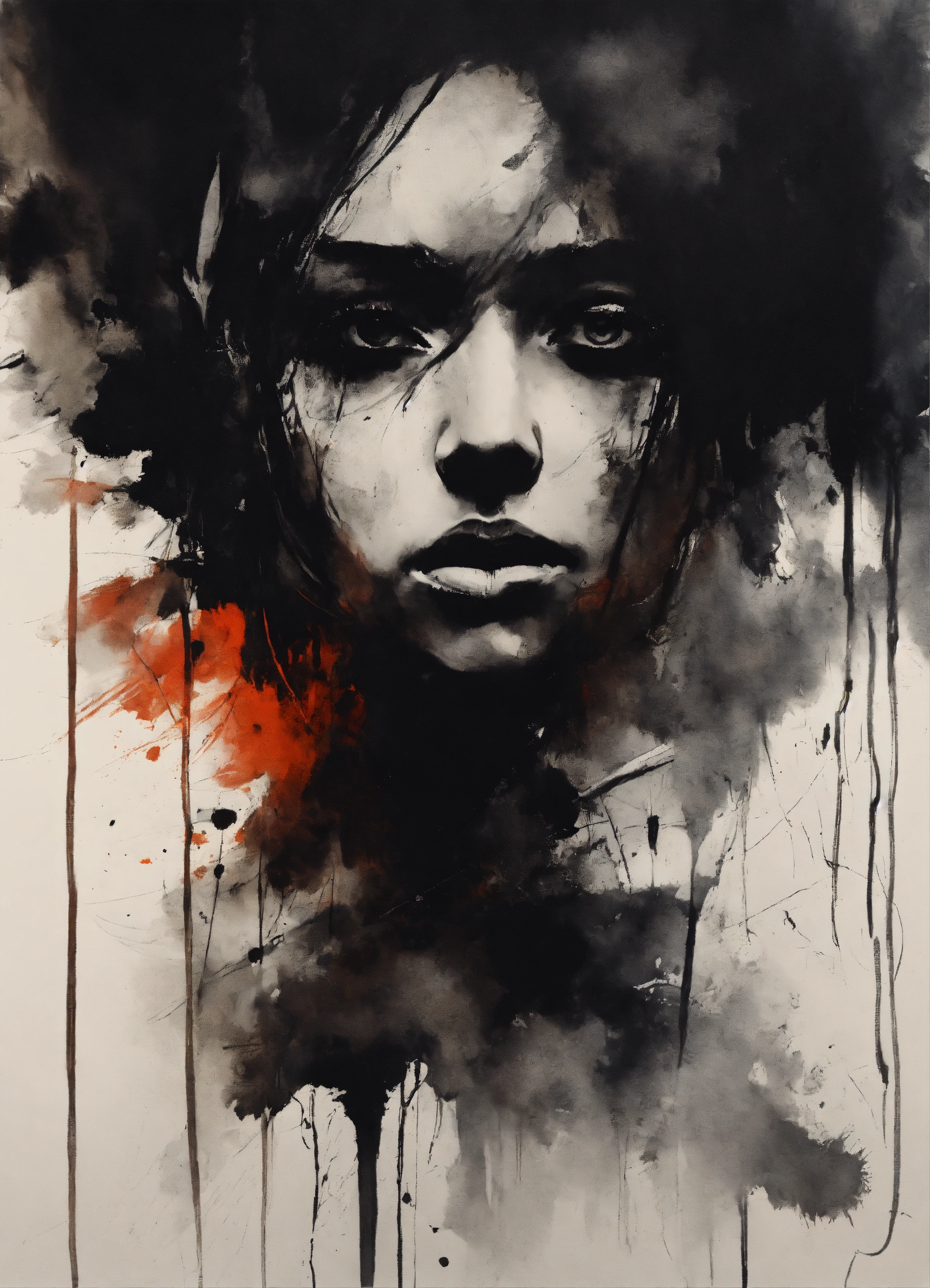 Lexica - Create a black and white poster with the personification of ...