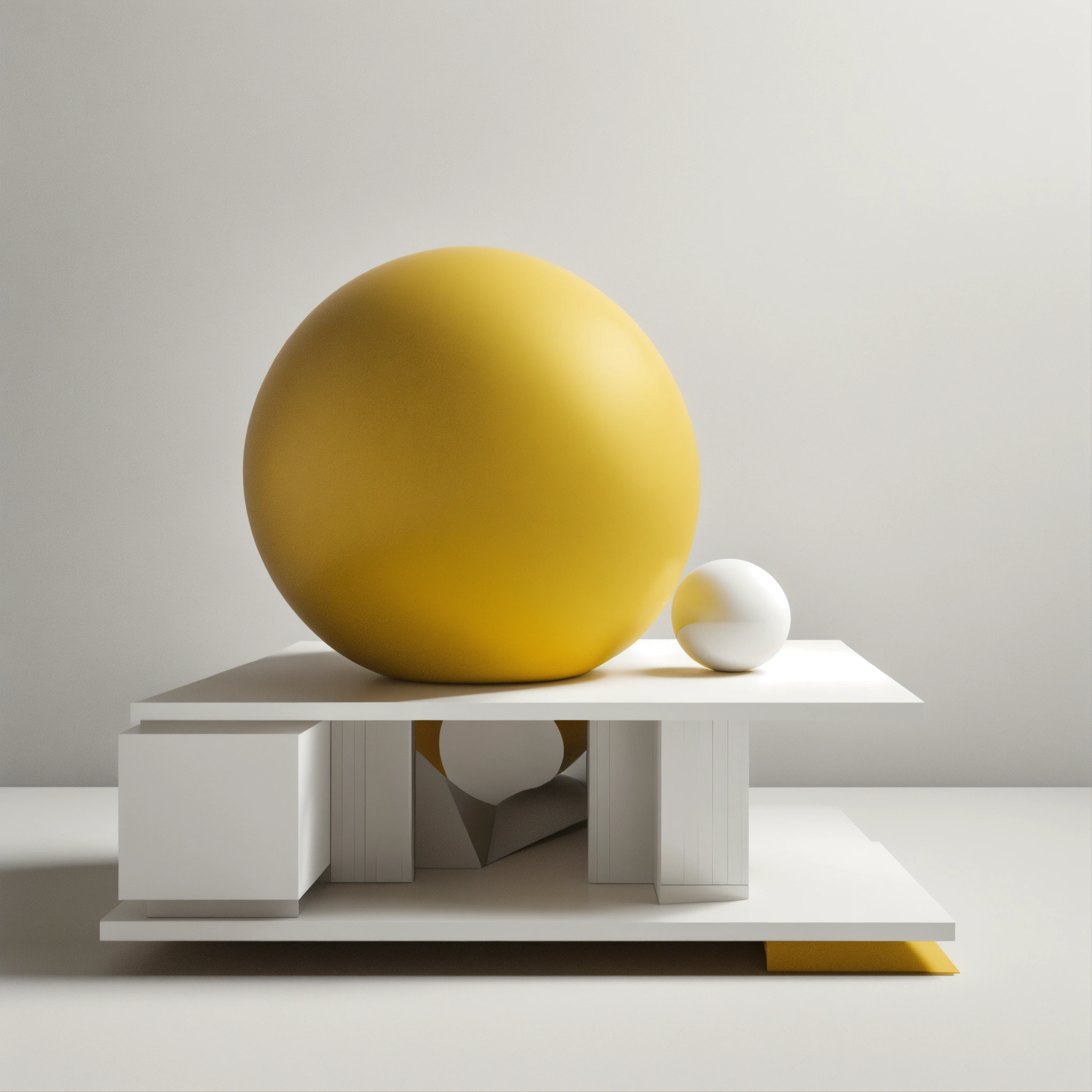 Lexica - Surrealist 3D minimalist art, fewer colors, clean design ...