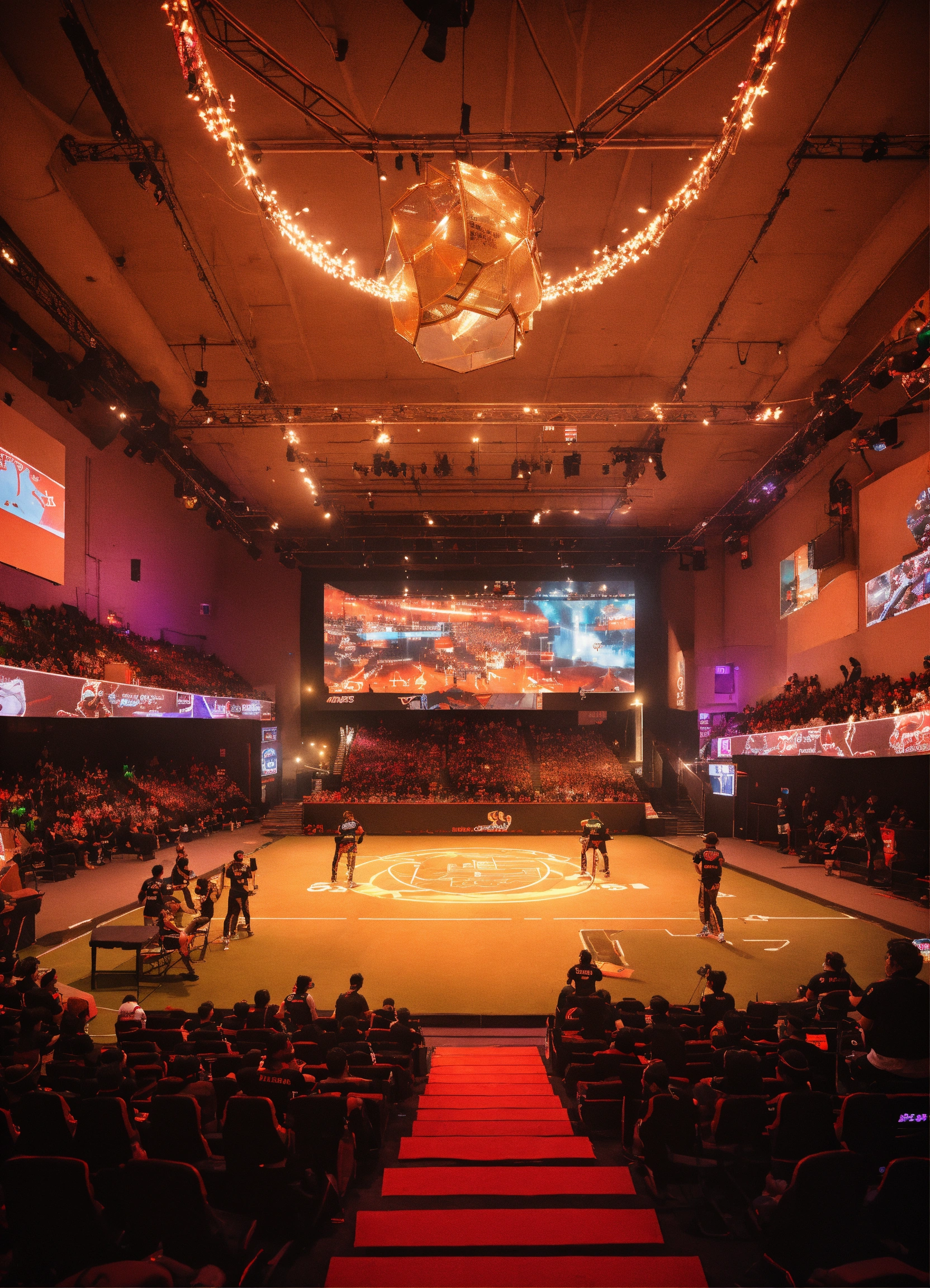 Lexica - Generate an image of a small esports venue's indoor stage ...
