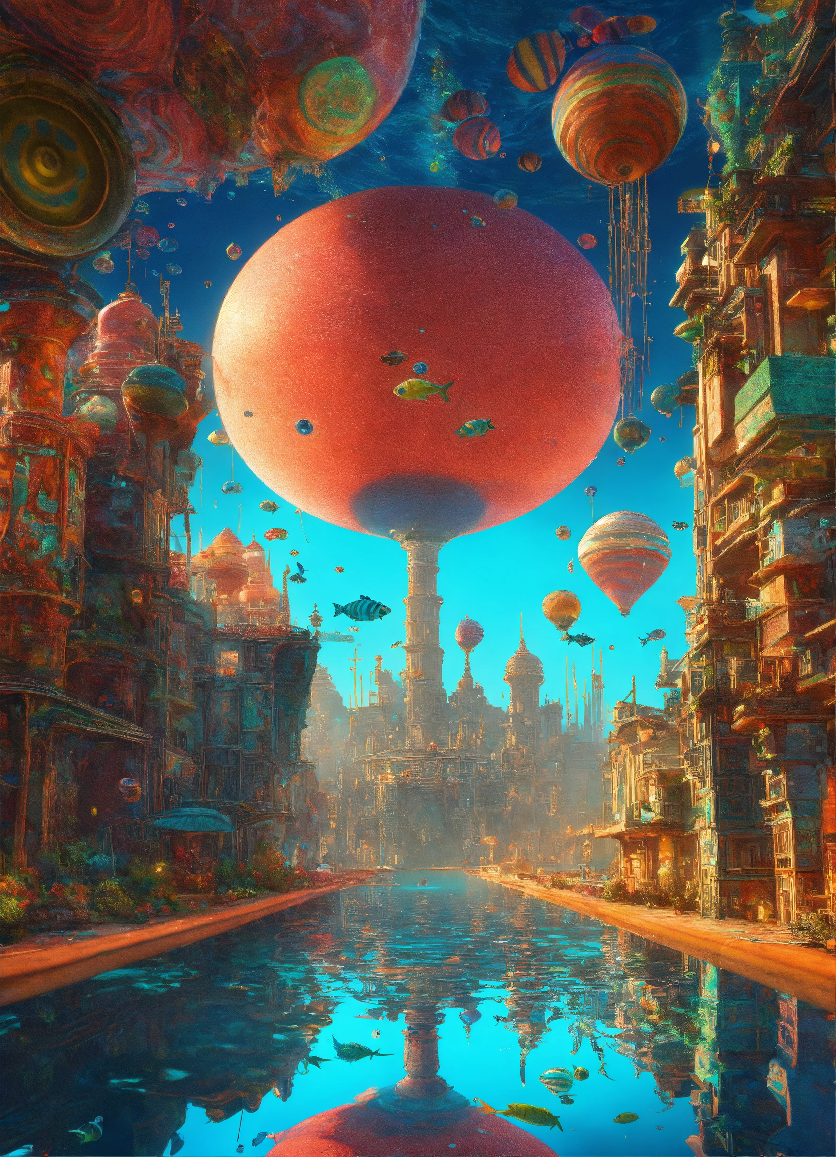 Lexica - The most trippy scene imaginable, in an underwater city ...