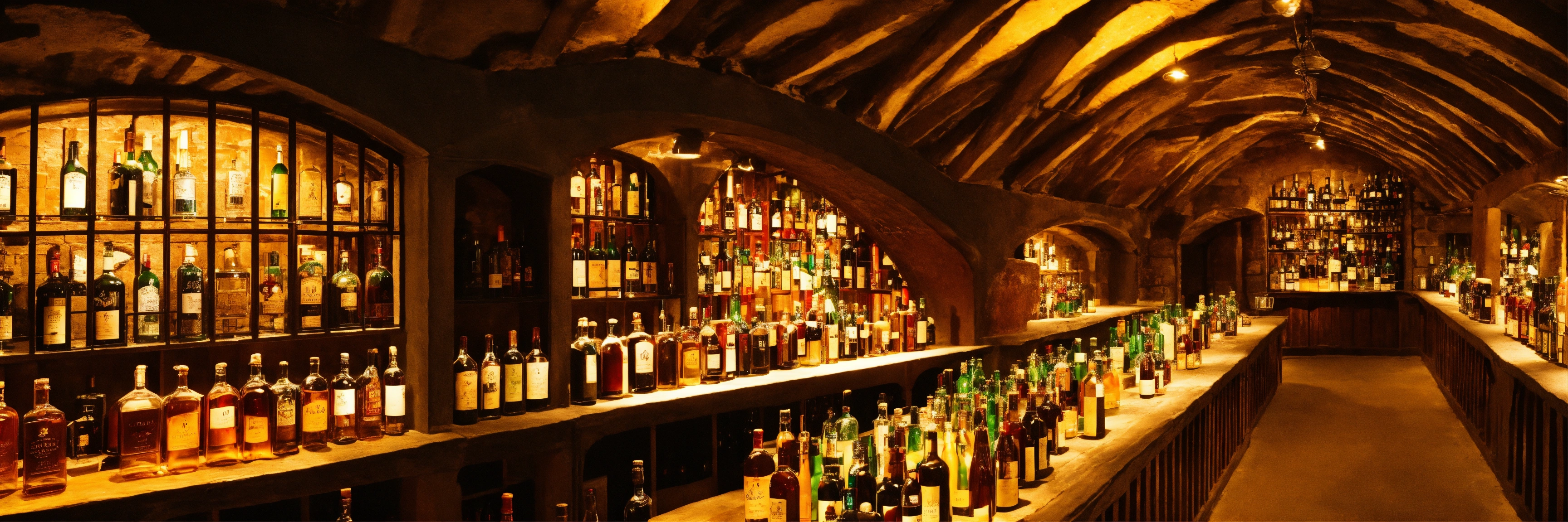 Lexica - Rum bottles cellar, 8k