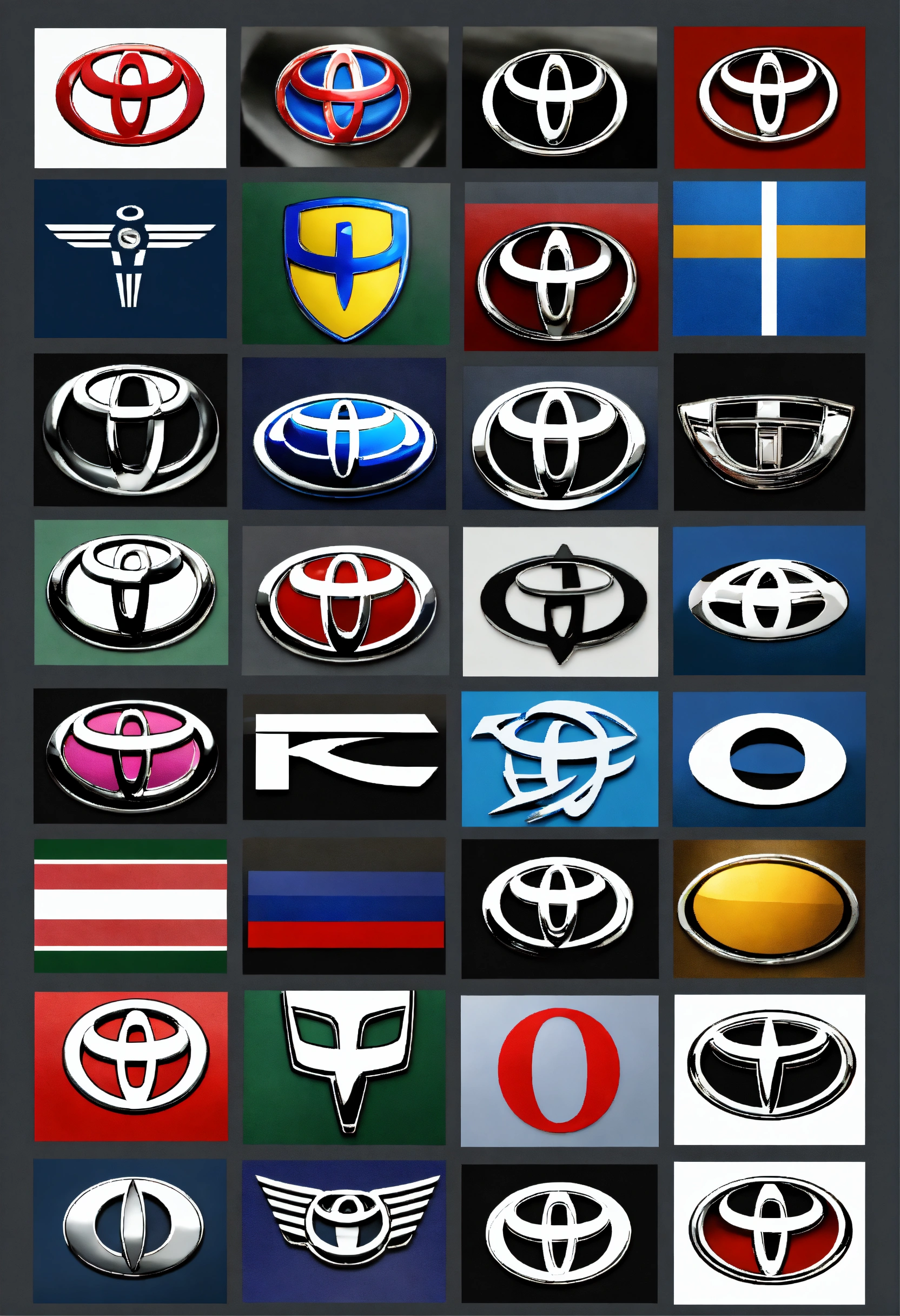 Lexica - Generate an image of various car logos from different ...