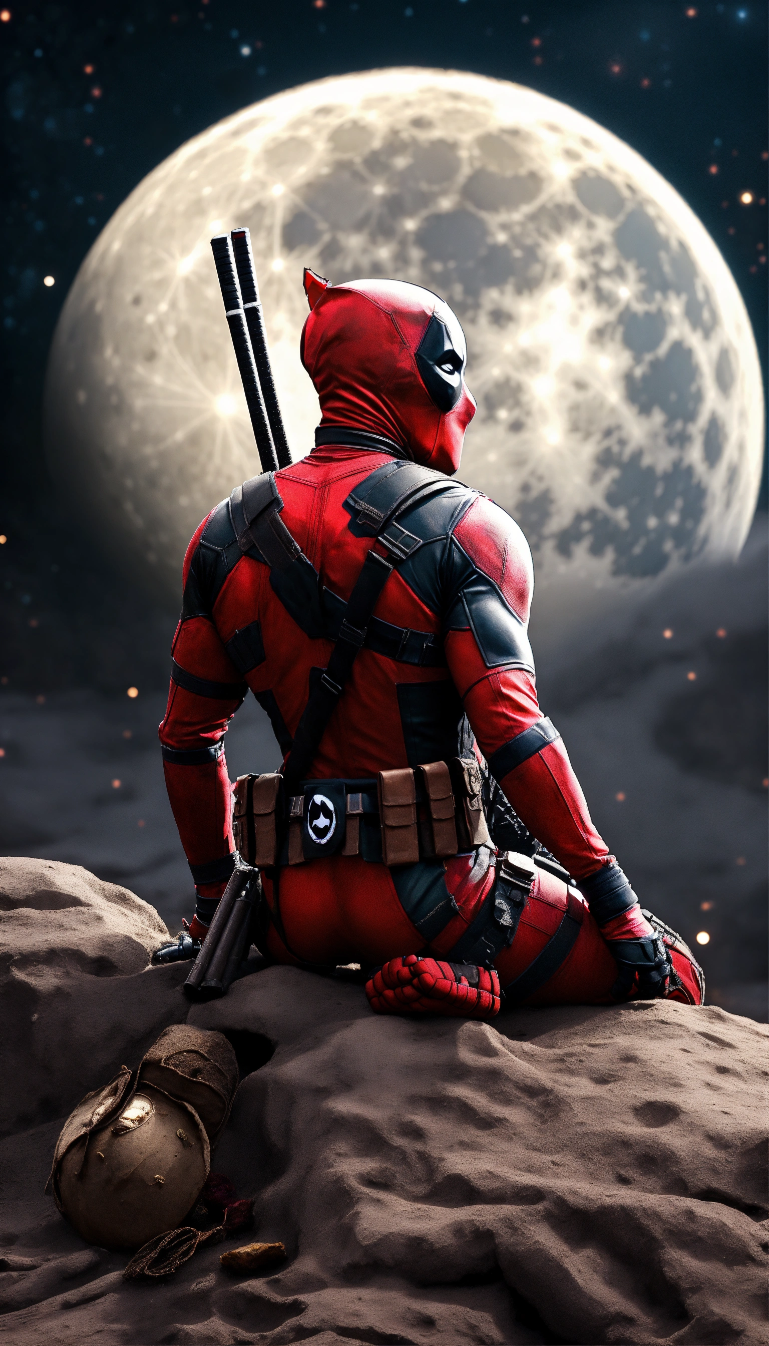 Lexica - Realistic, deadpool themed indian, wearing traditional Indian ...