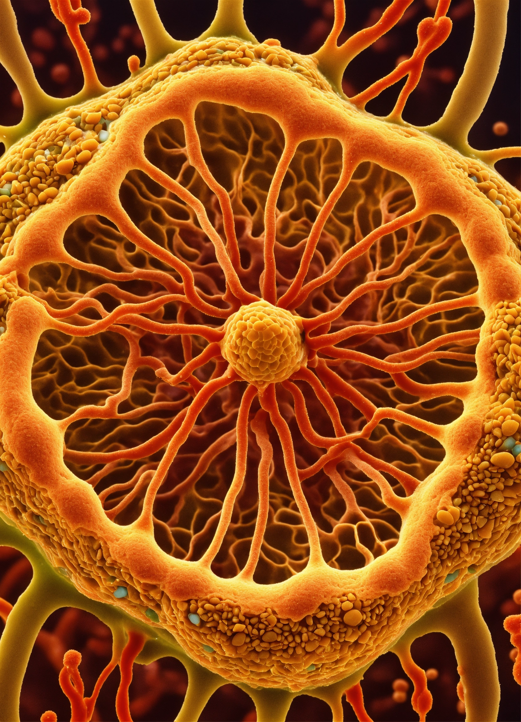 Lexica - Realistic photo of adherent eukaryotic cells seen through a ...