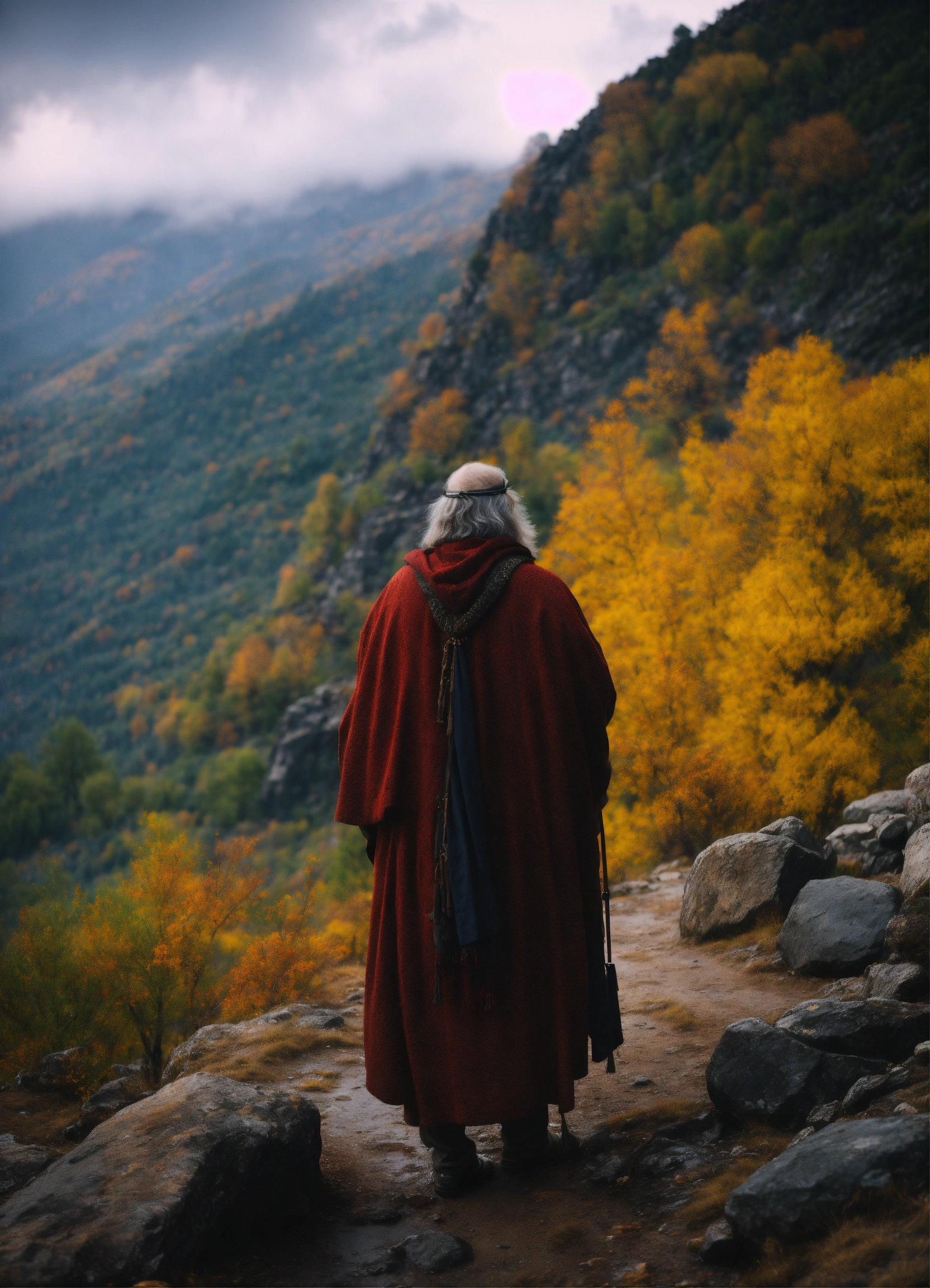 Lexica - ISRAELITE old man shepard in mountains, rainy, autumn, dark ...