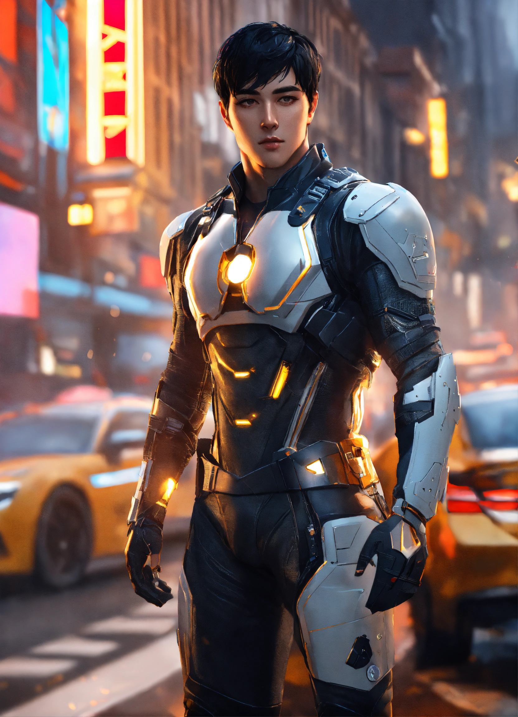 Lexica - Full body of a Handsome, athletic seokjin male god with short ...