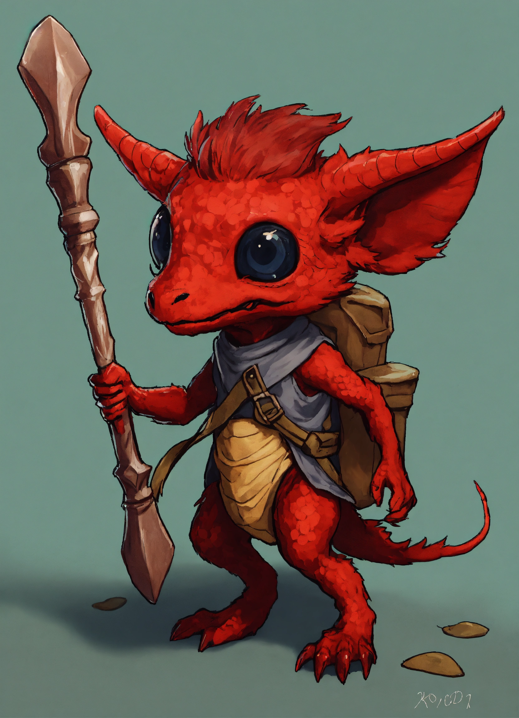 Lexica - Creature a tiny red Kobold