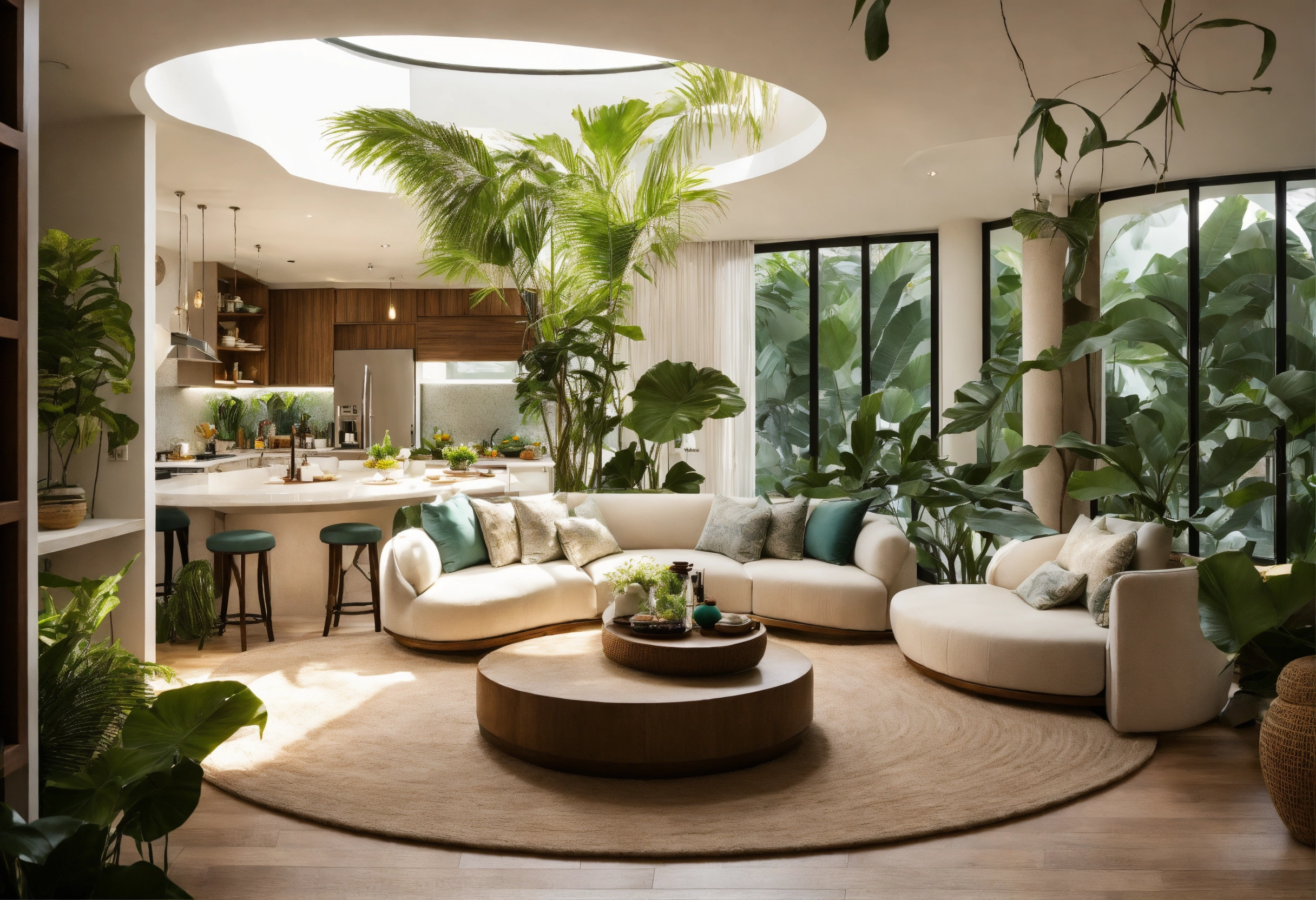 Lexica - Modern take on upscale bali inspired small condo white round ...