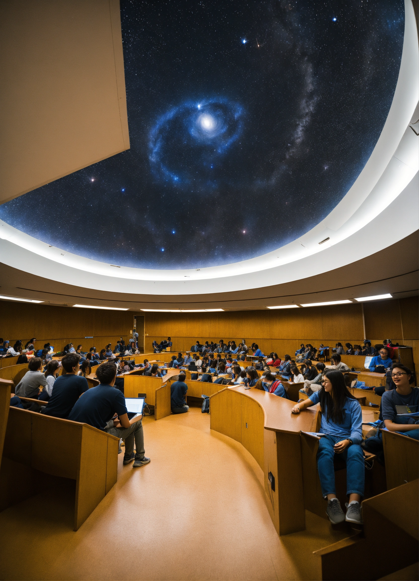 Lexica - Students in an astronomy lecture hall