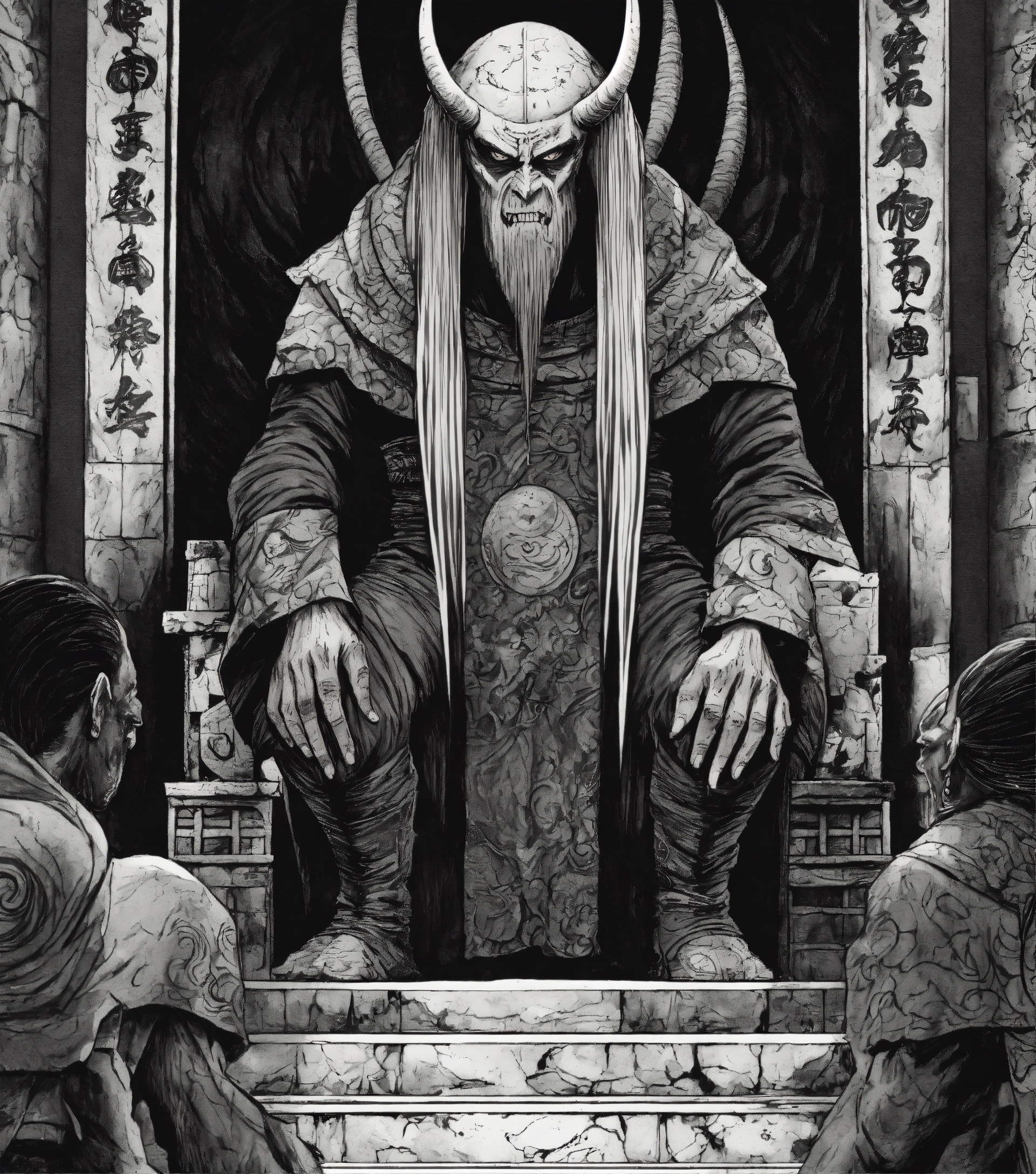 Lexica - Mid-plan cinematic illustration by Junji Itō and Olivier ...