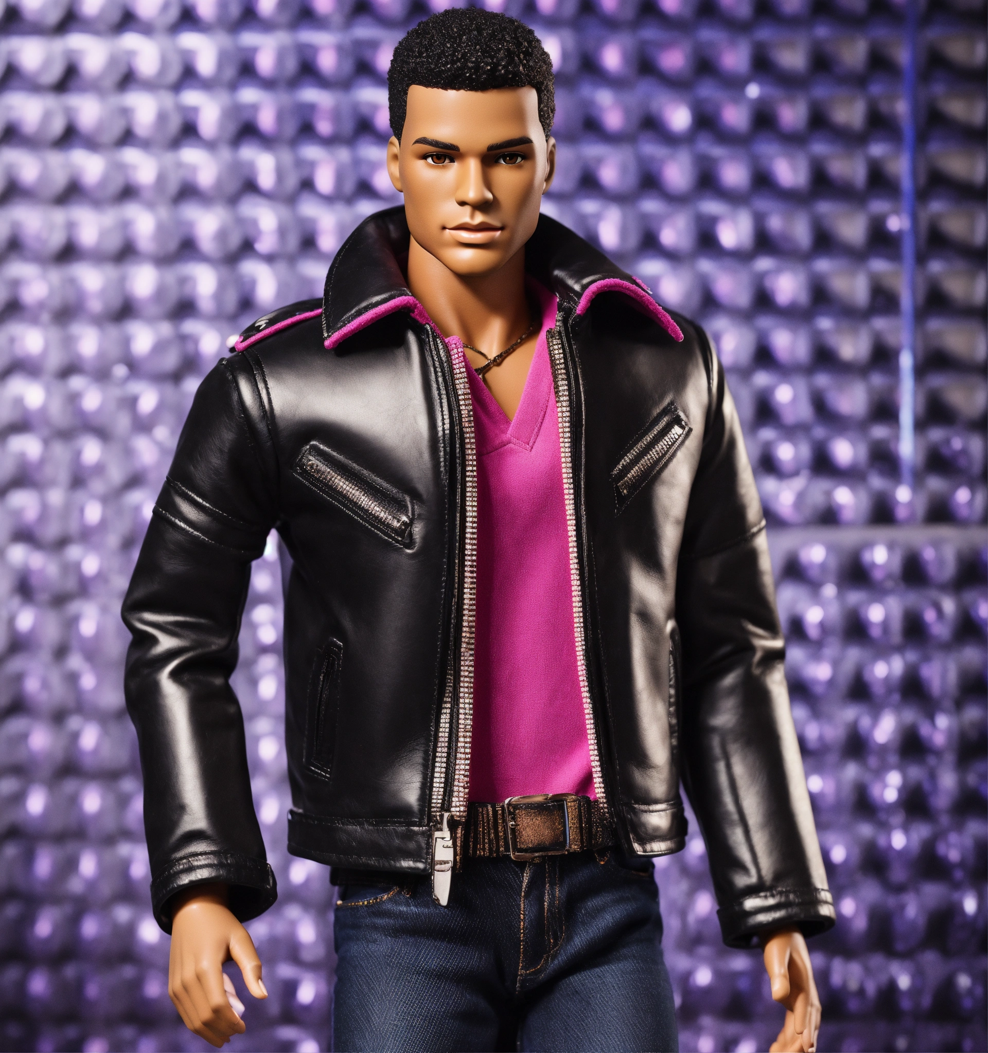 Lexica - Design the packaging for a Ken doll in a stylish, black ...