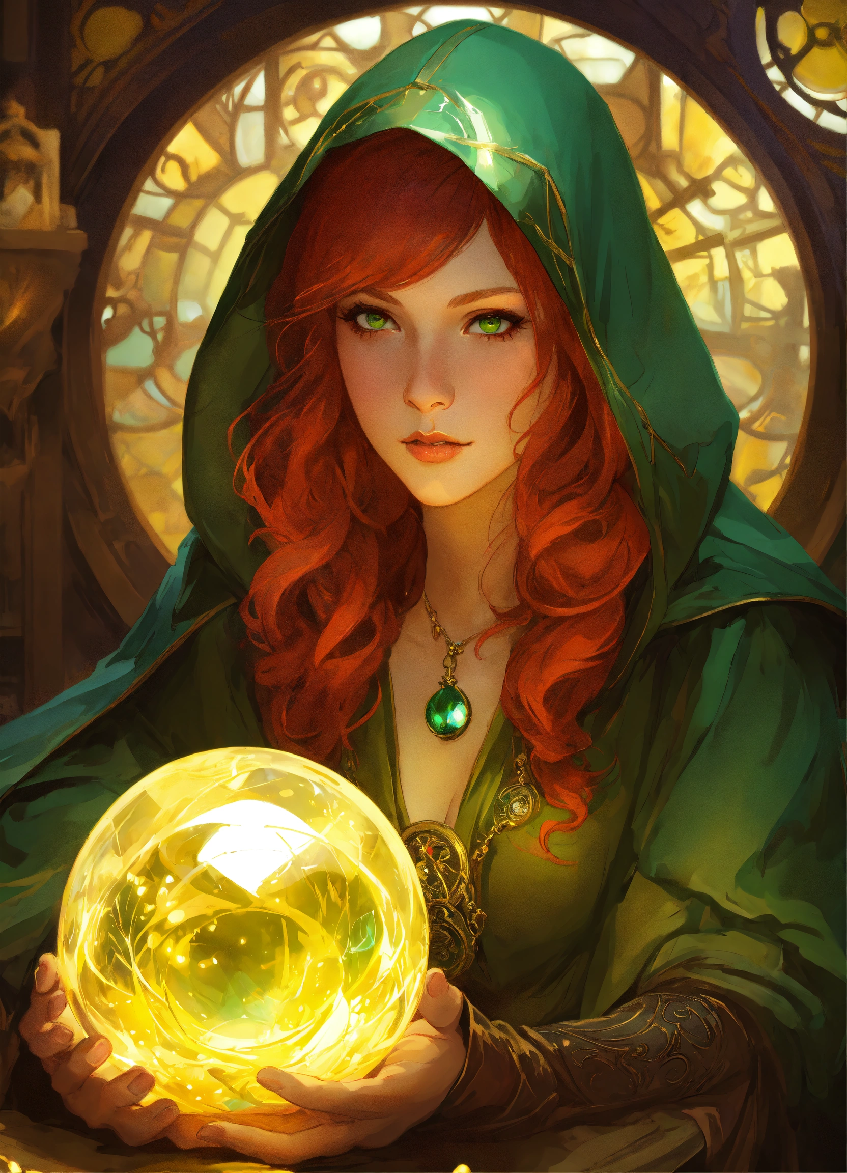 Lexica - Hooded old, aged witch future seer witch divination room ...