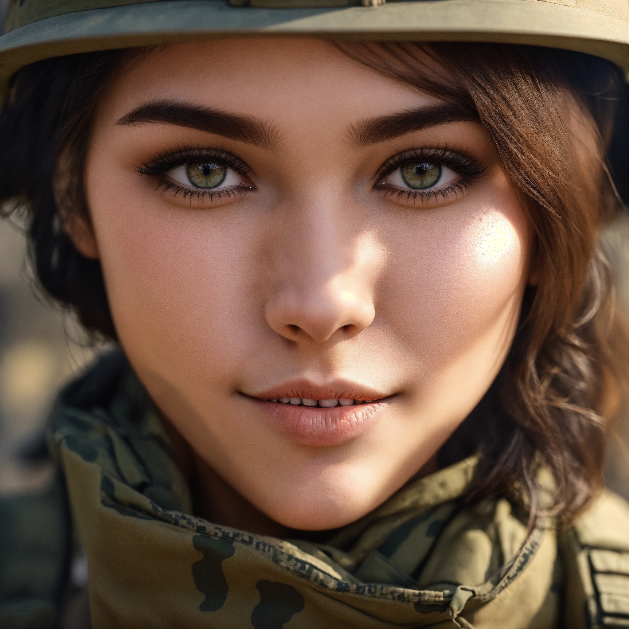 Lexica - A beautiful real army girl , super realistic girl ,super ...