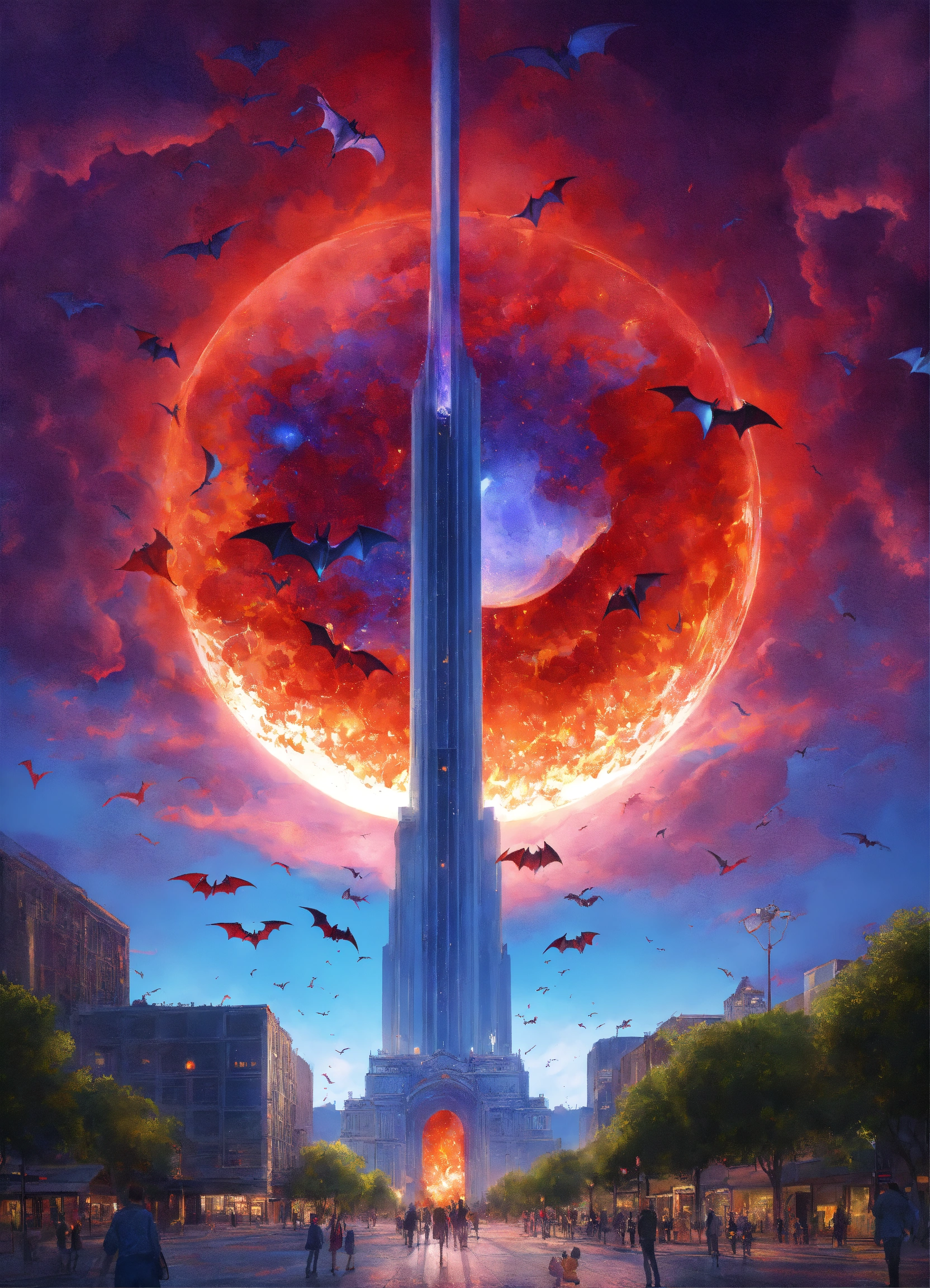 Lexica - ALL GLASSBLOWING superrealism STYLE BIG HIGH TOWER in the ...