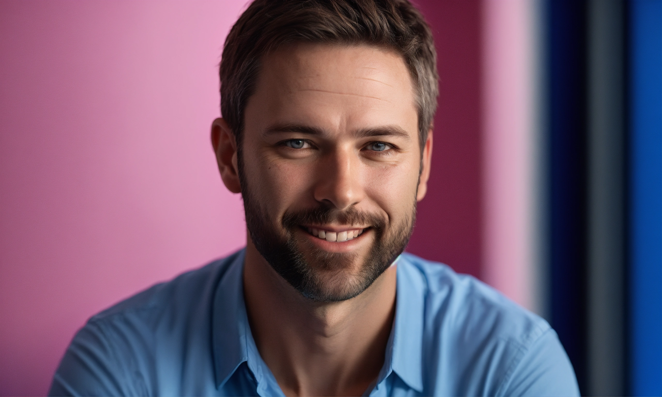Lexica - Perfect photo portrait, bust shot, of a 43 yo white man, with ...