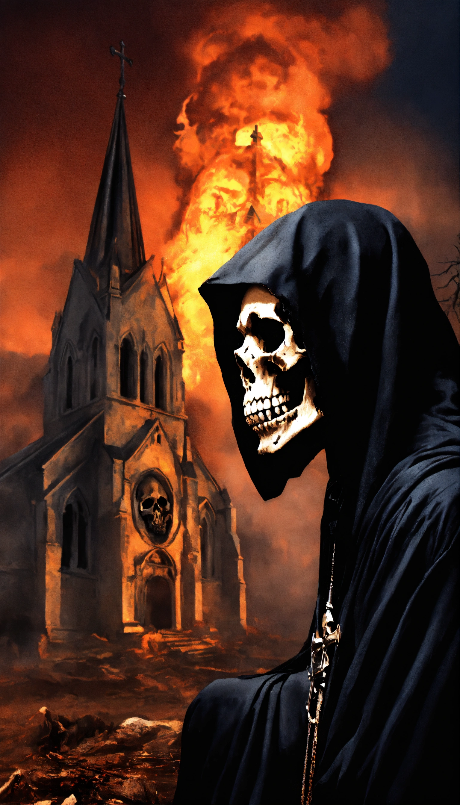 Lexica - Skull, grim reaper, death, rotting flesh, glowing eyes ...