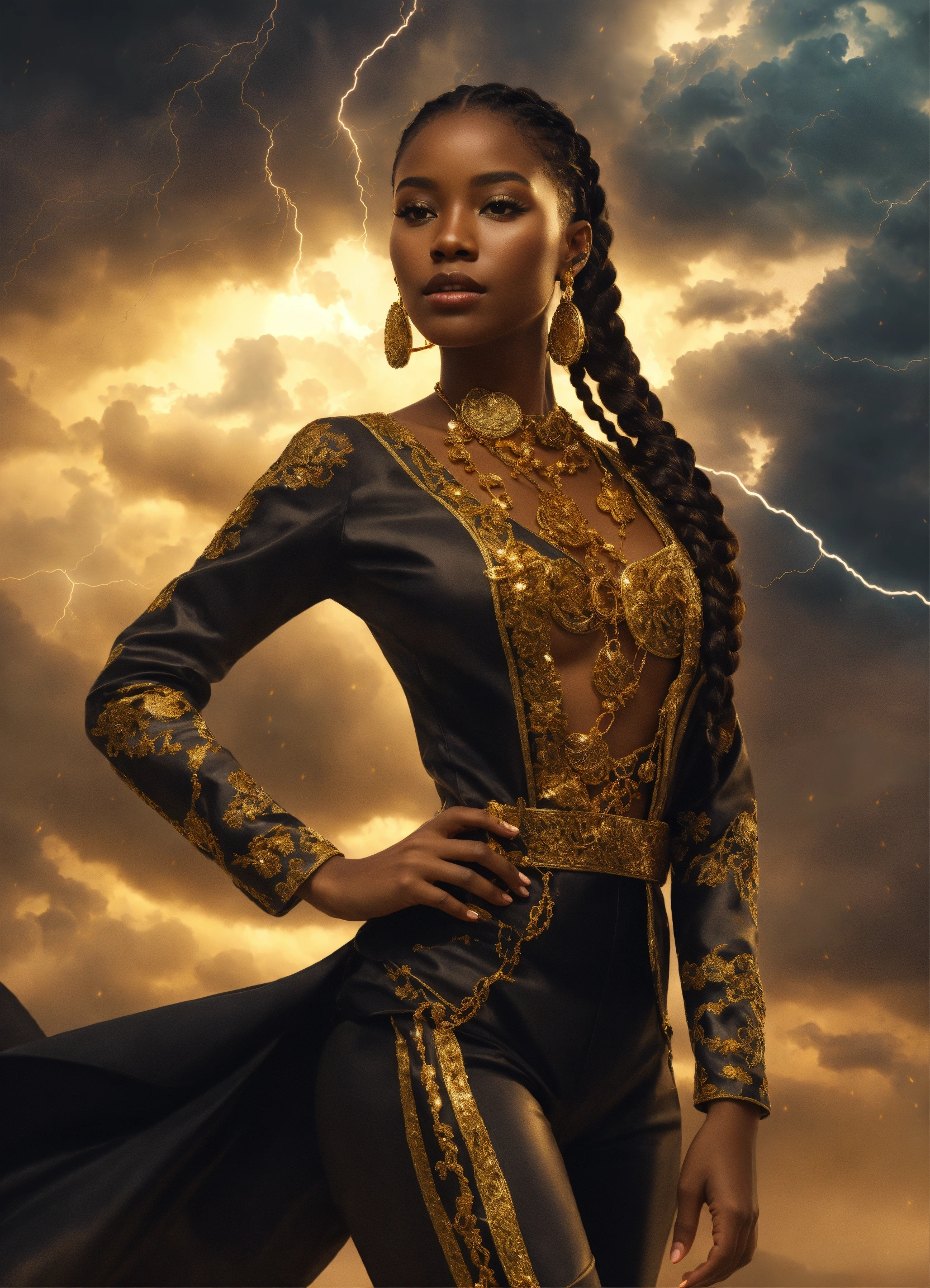 Lexica - Full body beautiful black goddess girl Beautiful Gorgeous ...